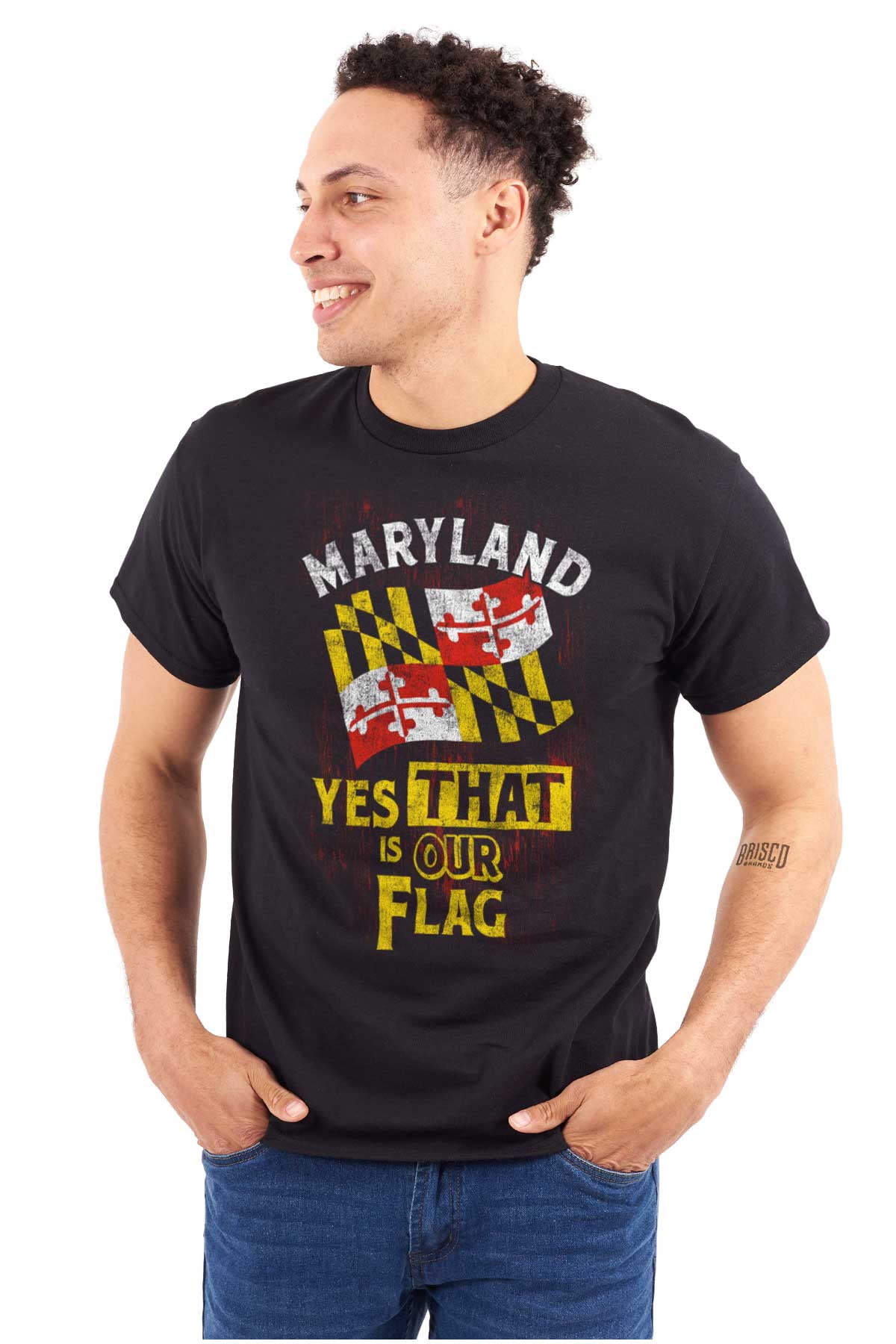 Maryland Yes That's Our Flag MD Pride Men's Graphic T Shirt Tees Brisco Brands 3X - Walmart.com