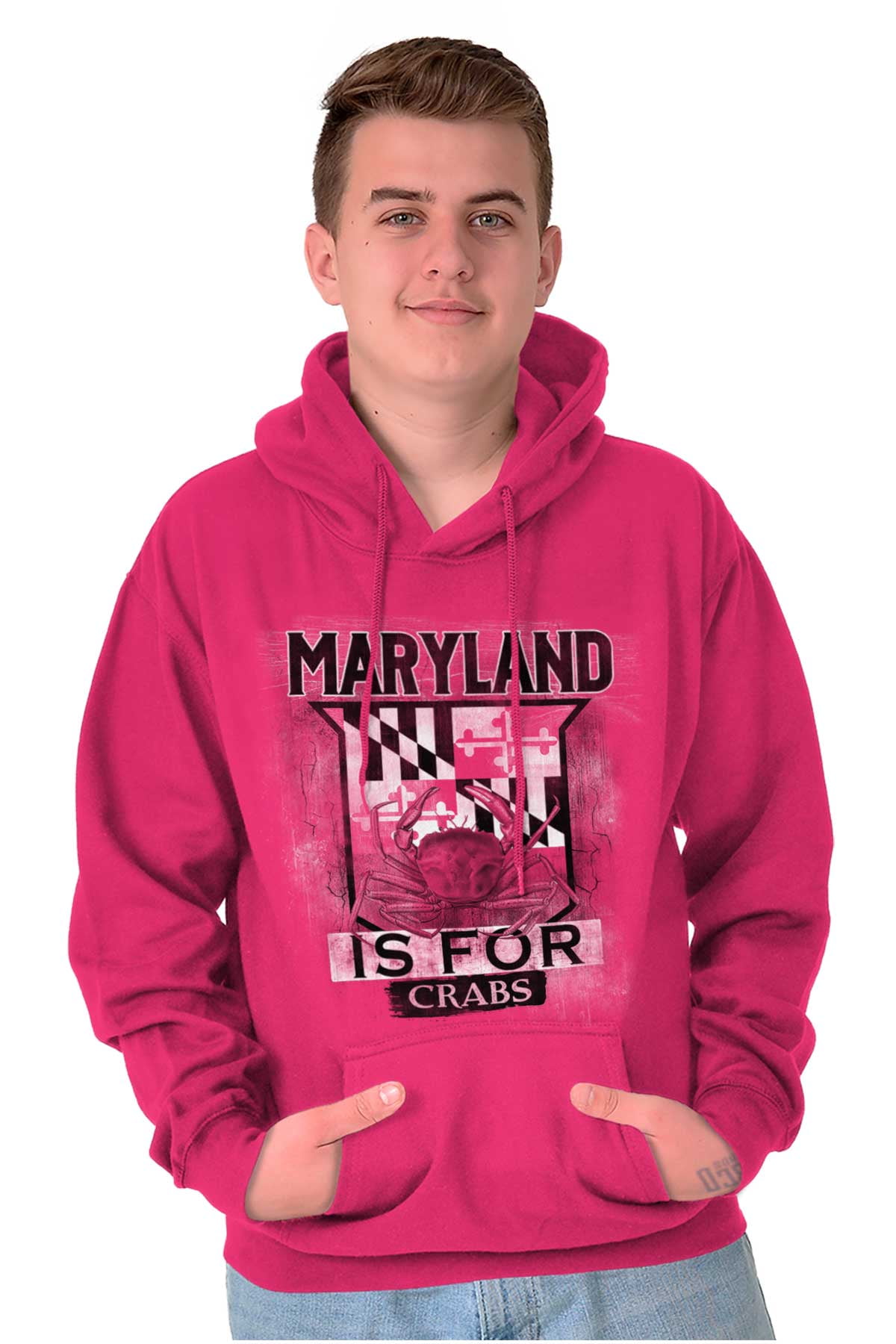 Maryland is for Crab MD Flag Souvenir Hoodie Sweatshirt Women Men ...