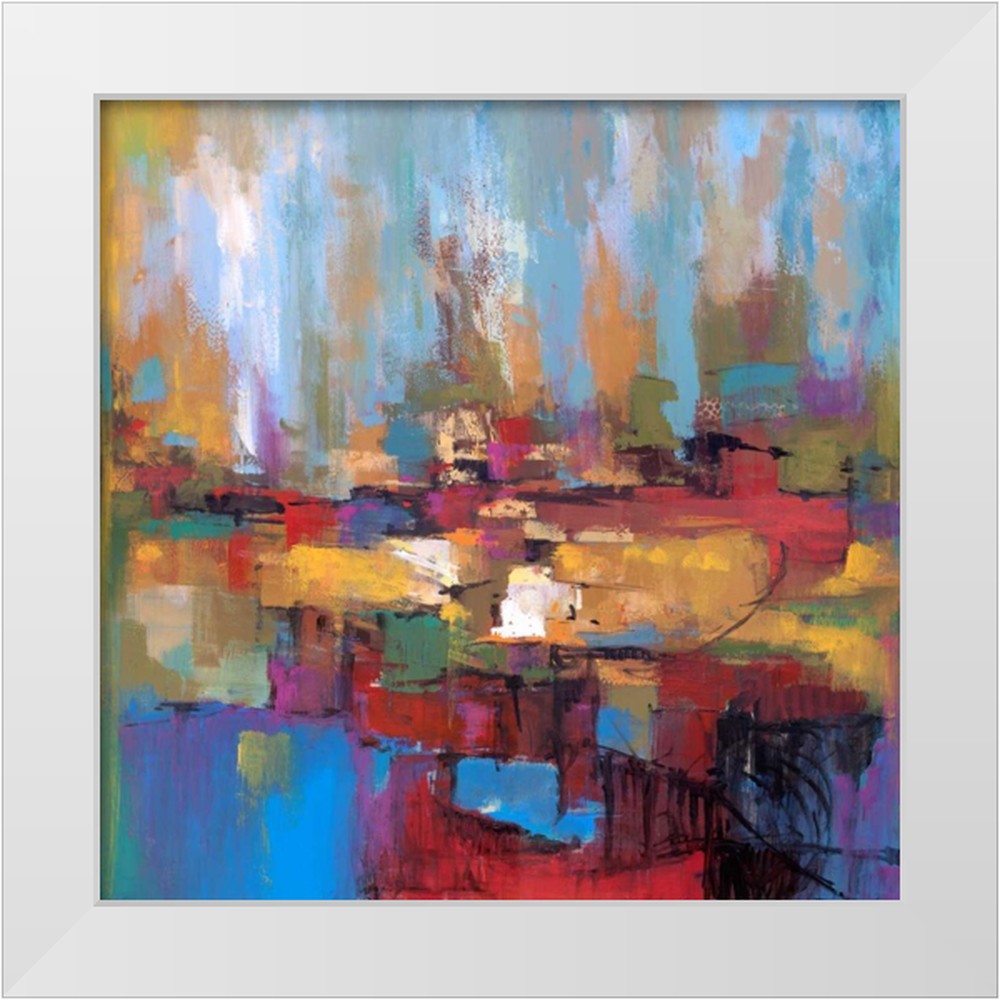 Marzari, Tebo 20x20 White Modern Wood Framed Museum Art Print Titled ...
