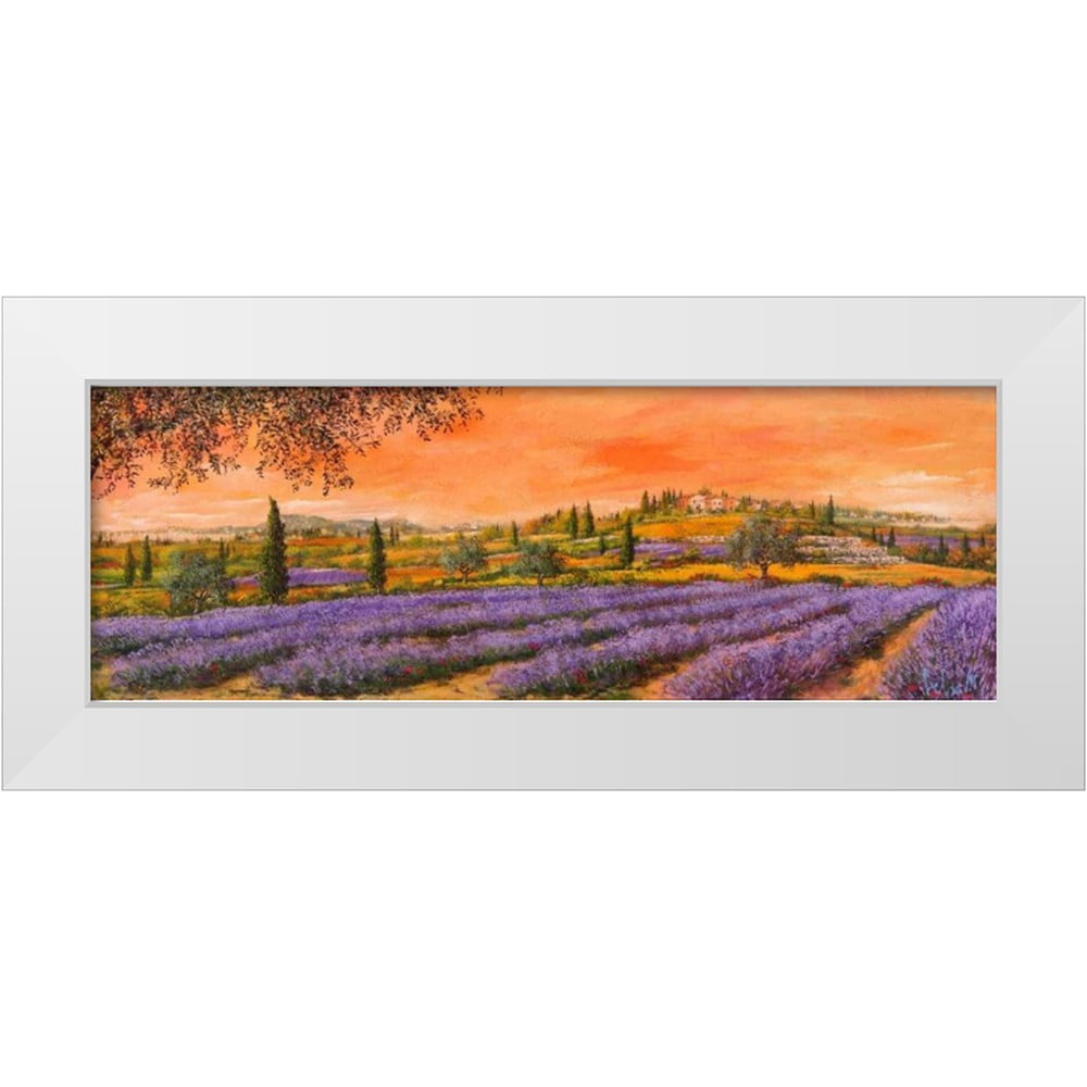 Marzari, Tebo 32x14 White Modern Wood Framed Museum Art Print Titled ...