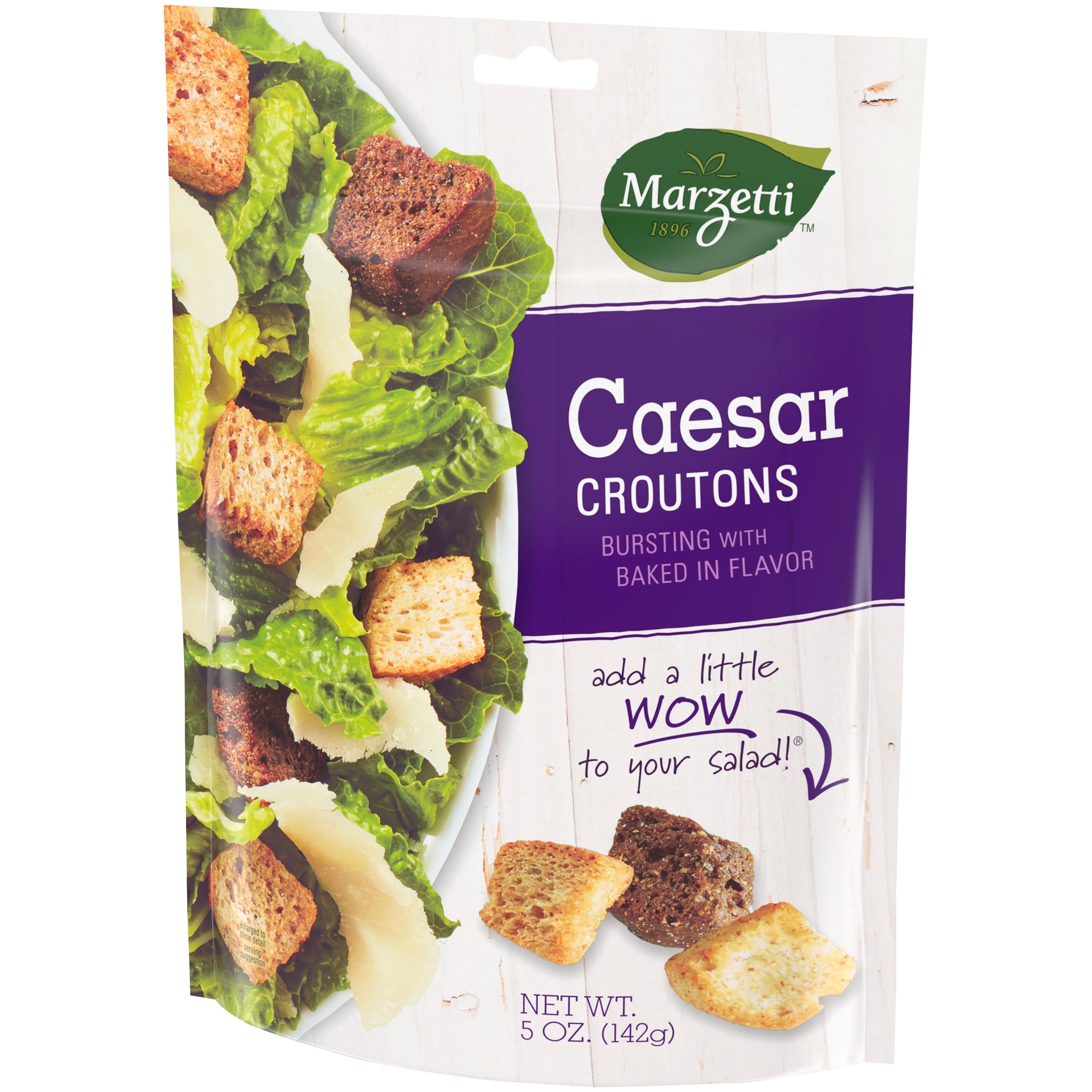 Marzetti Caesar Salad Flavored Baked Croutons, 5 oz - Walmart.com