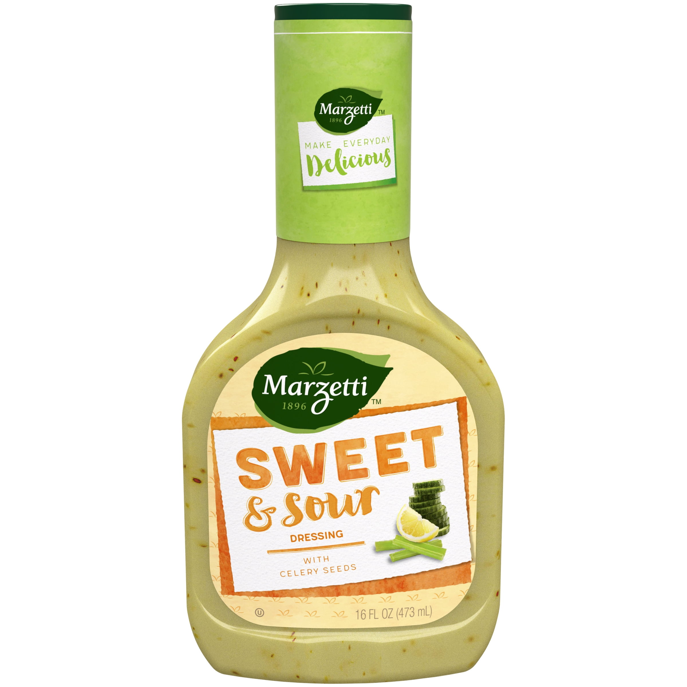 Marzetti Sweet & Sour Salad Dressing, Gluten Free, 16 fl oz Bottle ...