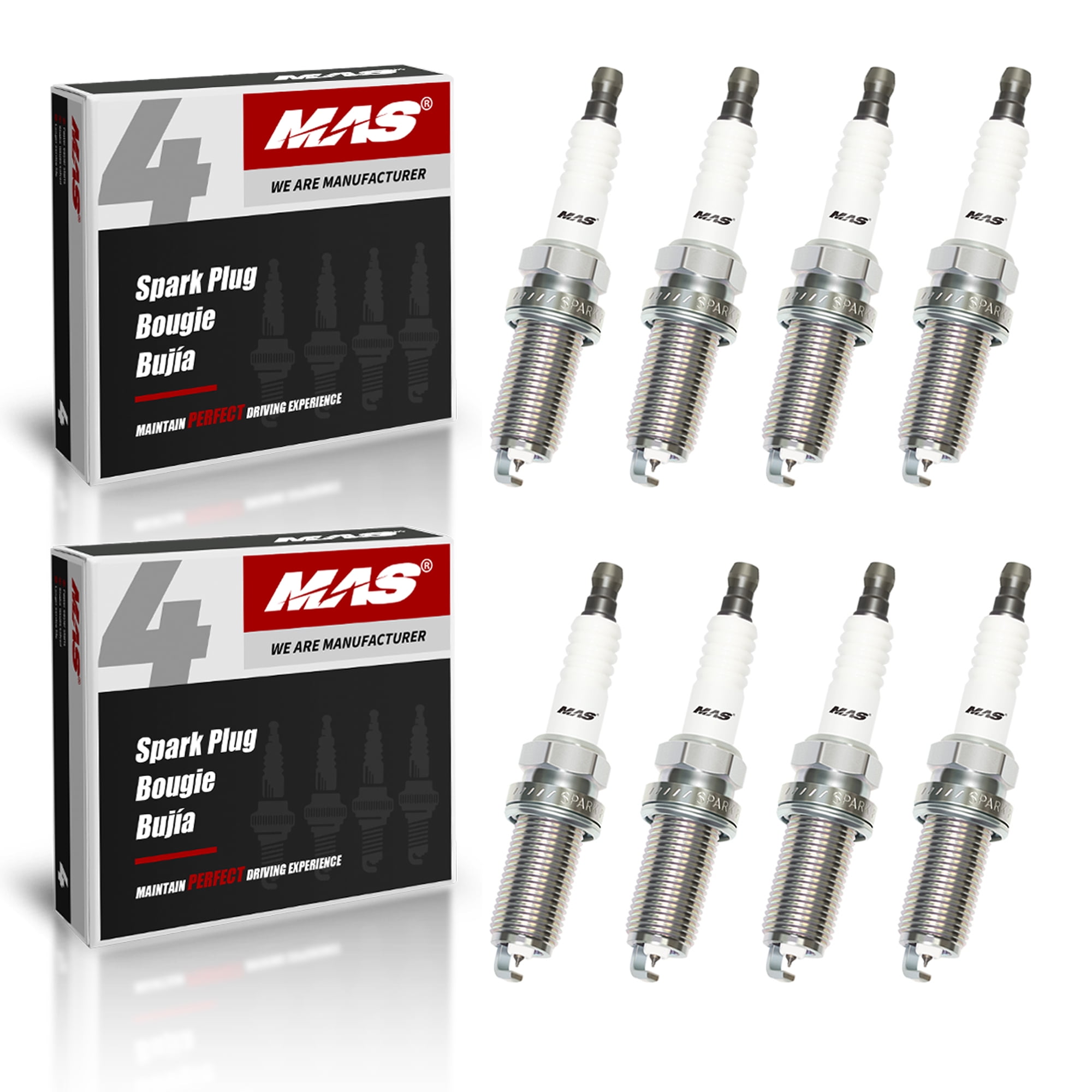 MAS 8 Pcs 4469 Spark Plug Fits Toyota Nissan Chrysler Dodge Challenger ...