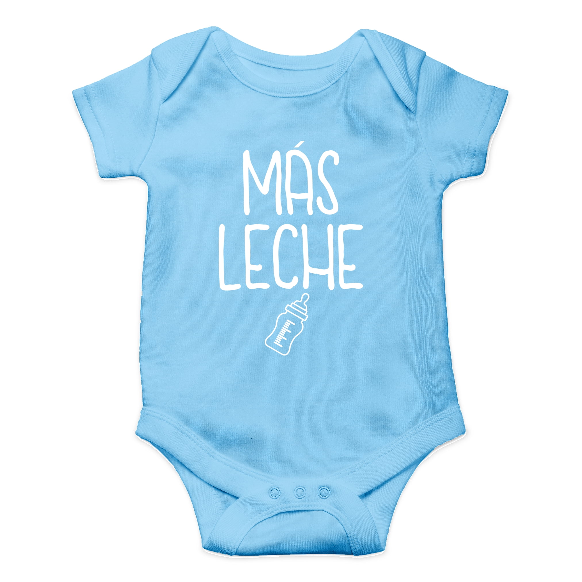 Mas Leche - More Milk, Funny Spanish Hungry Baby - Cute One-Piece ...