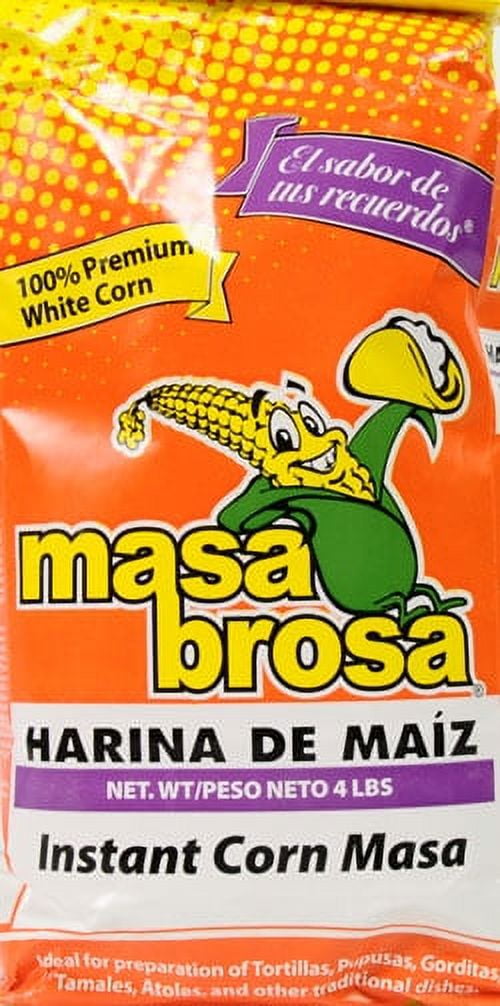 Masa Brosa Mexican Meal Instant Corn Mix, 4.4 lb, Gluten Free for ...
