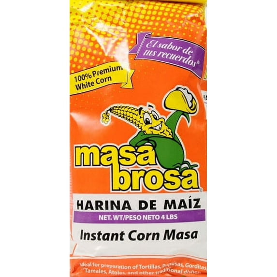 Masa Brosa Mexican Meal Instant Corn Mix, 4.4 lb, Gluten Free for ...