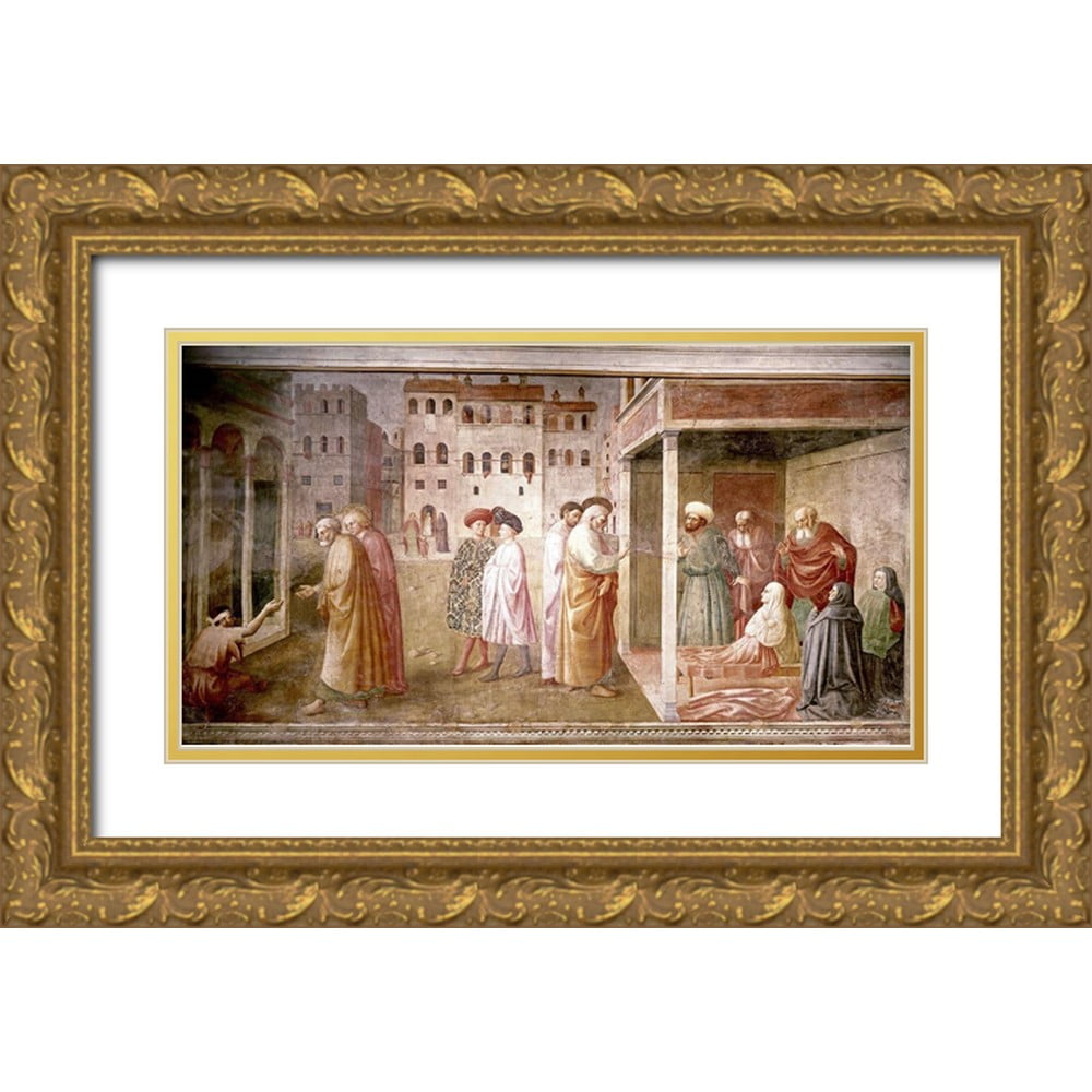Masaccio, 18x12 Gold Ornate Wood Framed with Double Matting Museum Art ...