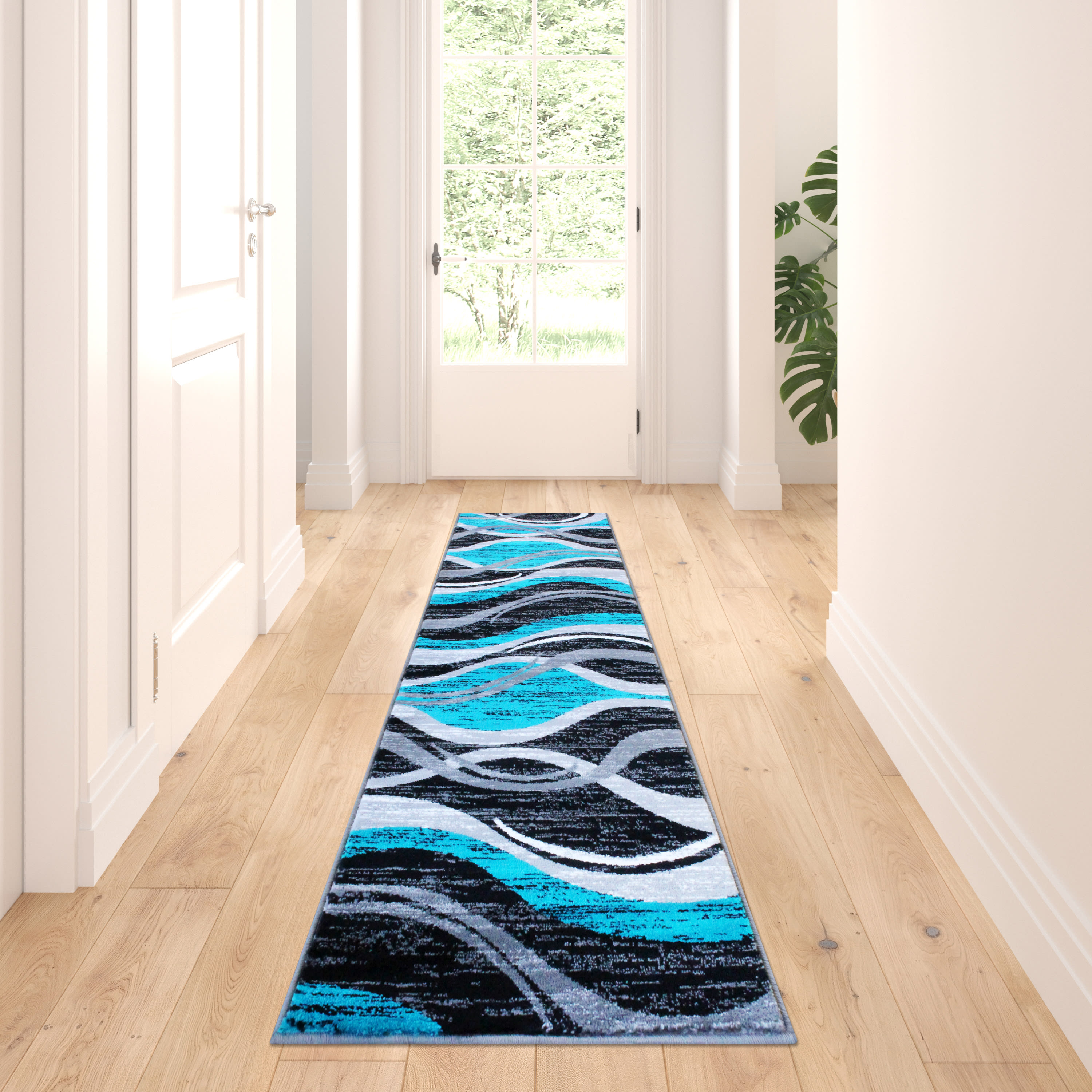 Ladole Rugs Anise Collection Soft Contemporary Abstract Runner Rug ...