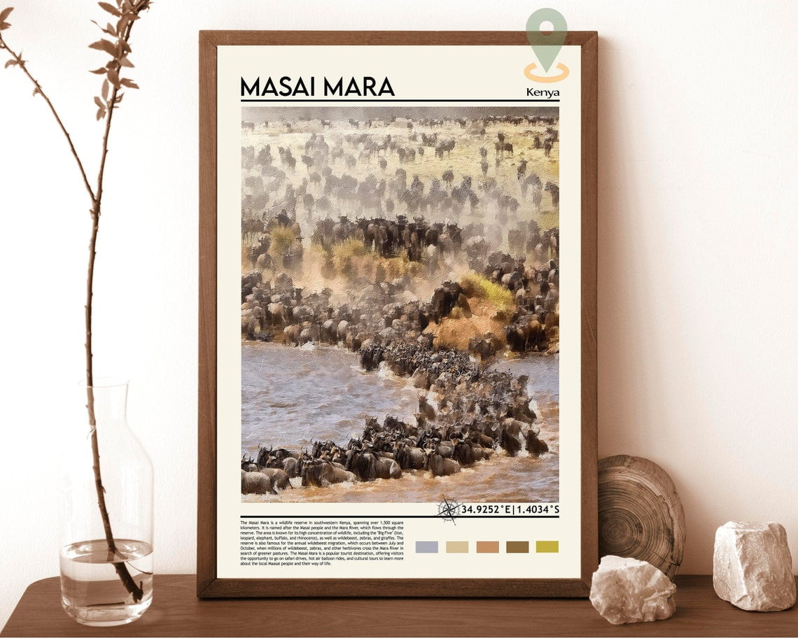 Masai Mara Print, Masai Mara Poster, Masai Mara Wall Art, Masai Mara ...