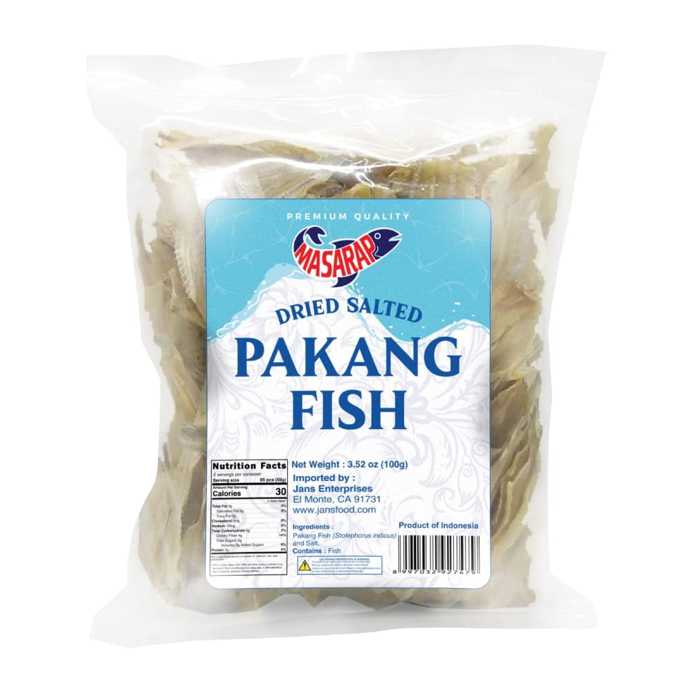 Masarap - Dried Salted Pakang Fish Crackers 3.5oz (Pack of 2) - Walmart.com
