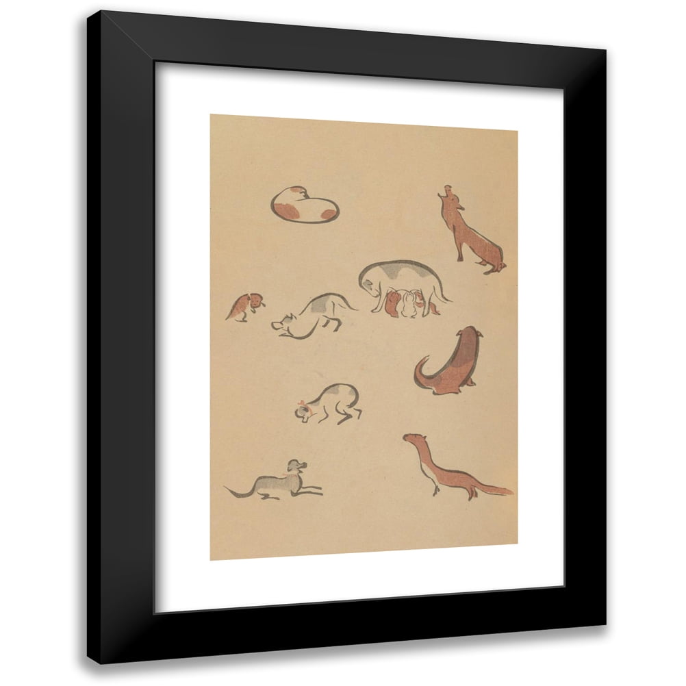 Masayoshi Kitao 11x14 Black Modern Framed Museum Art Print Titled ...