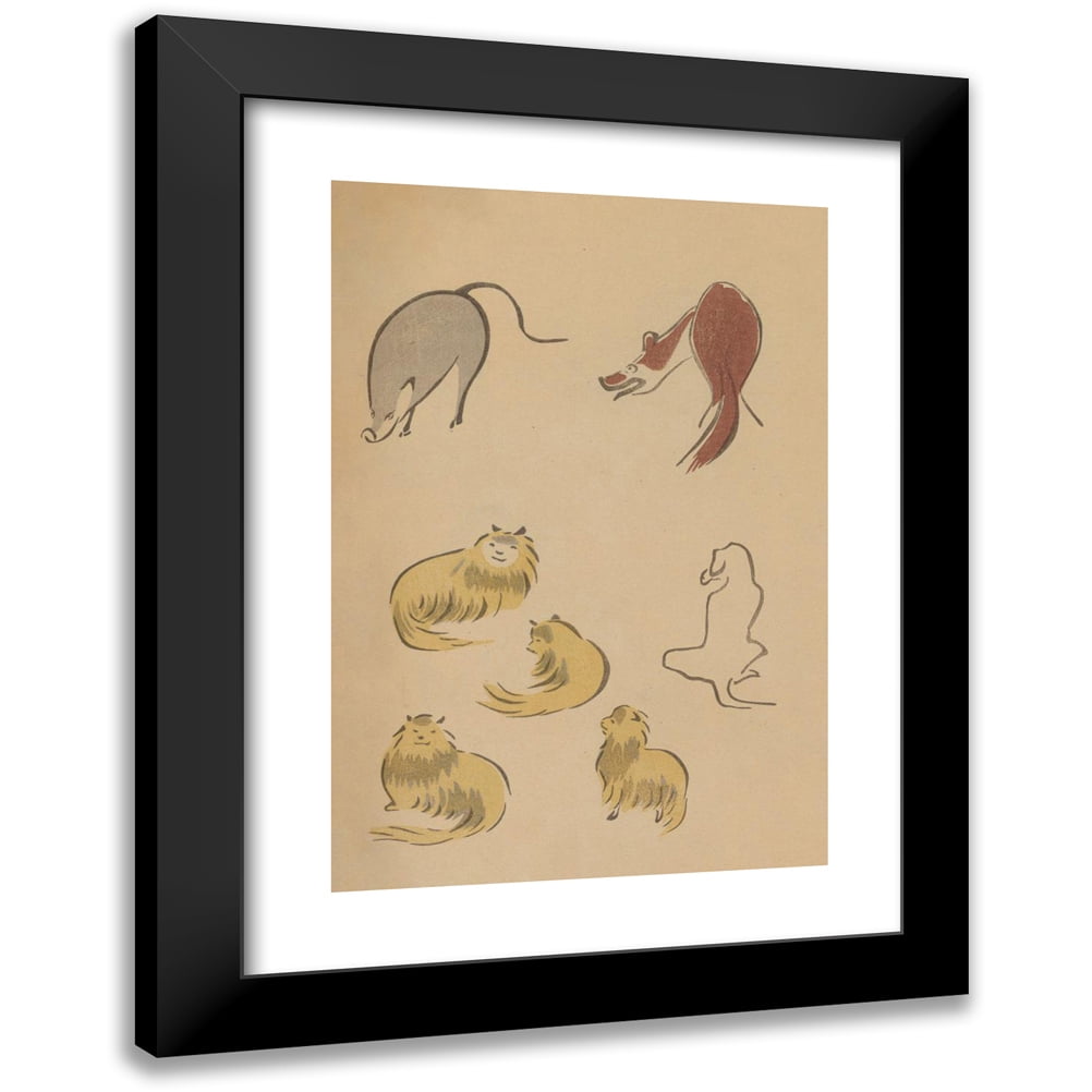 Masayoshi Kitao 14x18 Black Modern Framed Museum Art Print Titled ...