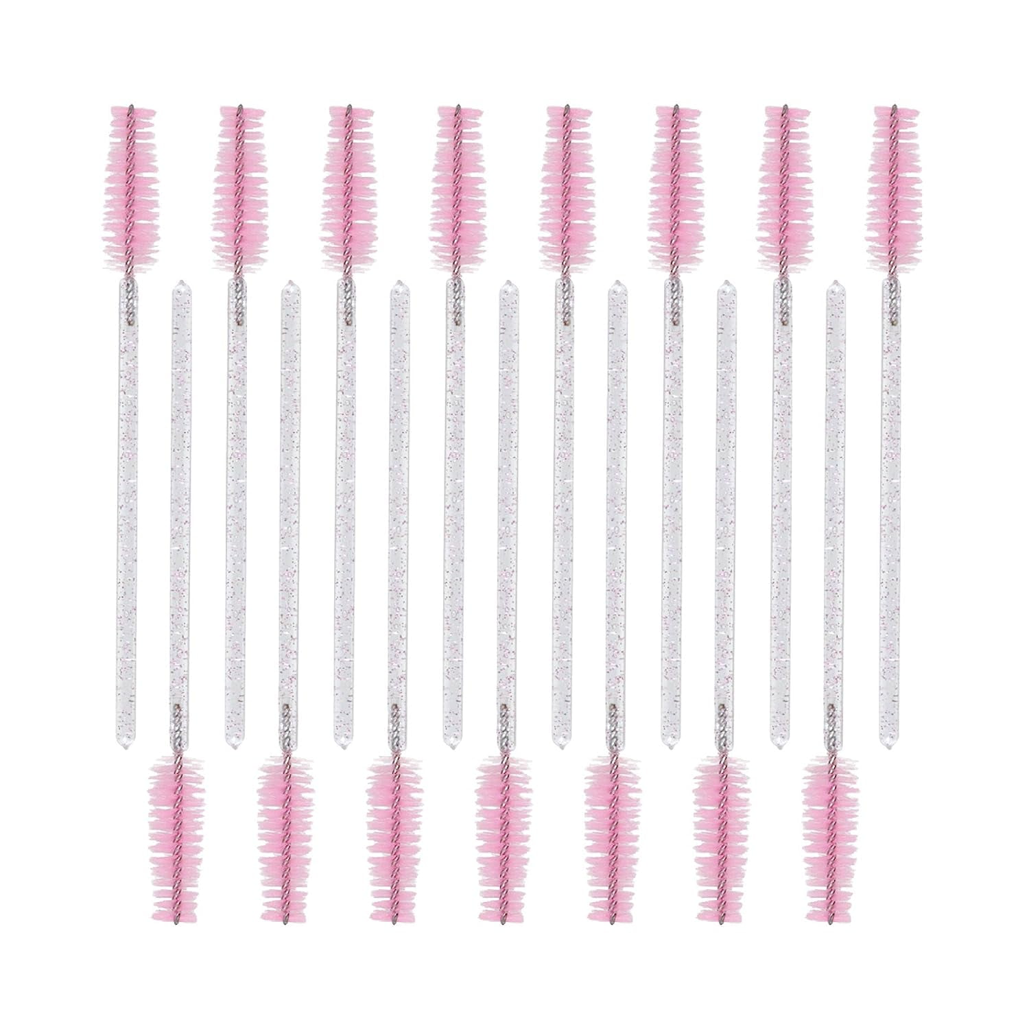 Mascara Applicators, Disposable Eyelash Brushes, Pink, 200-Count ...