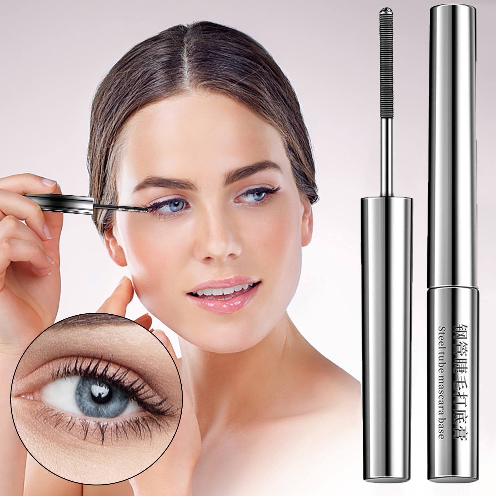 Mascara Tube for Curling and Volume Building, Clump-Free Long-Lasting ...