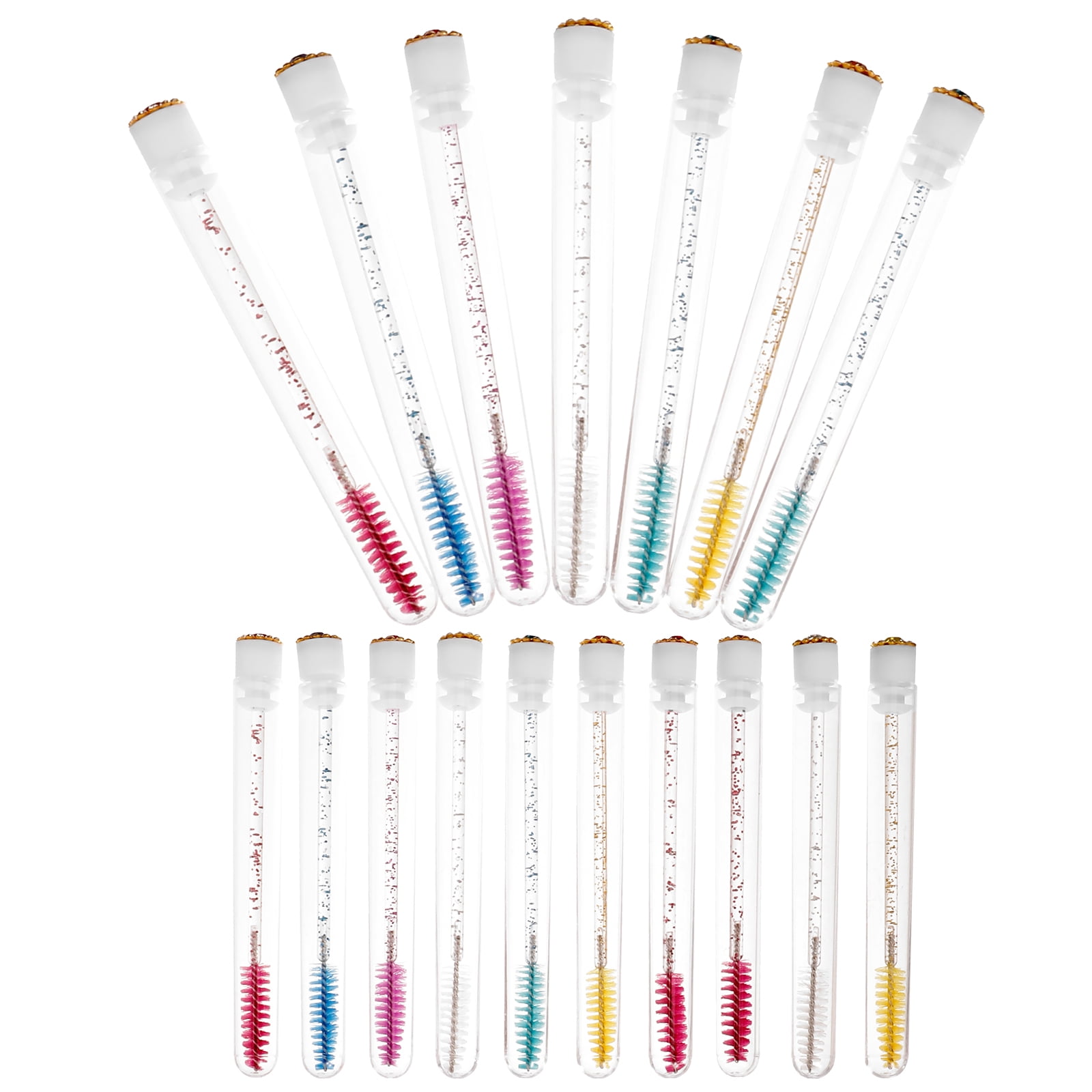 ifundom Tube Brushes Set Crystal Design 20 Sets 4.3x0.5x0.5in - Walmart.com