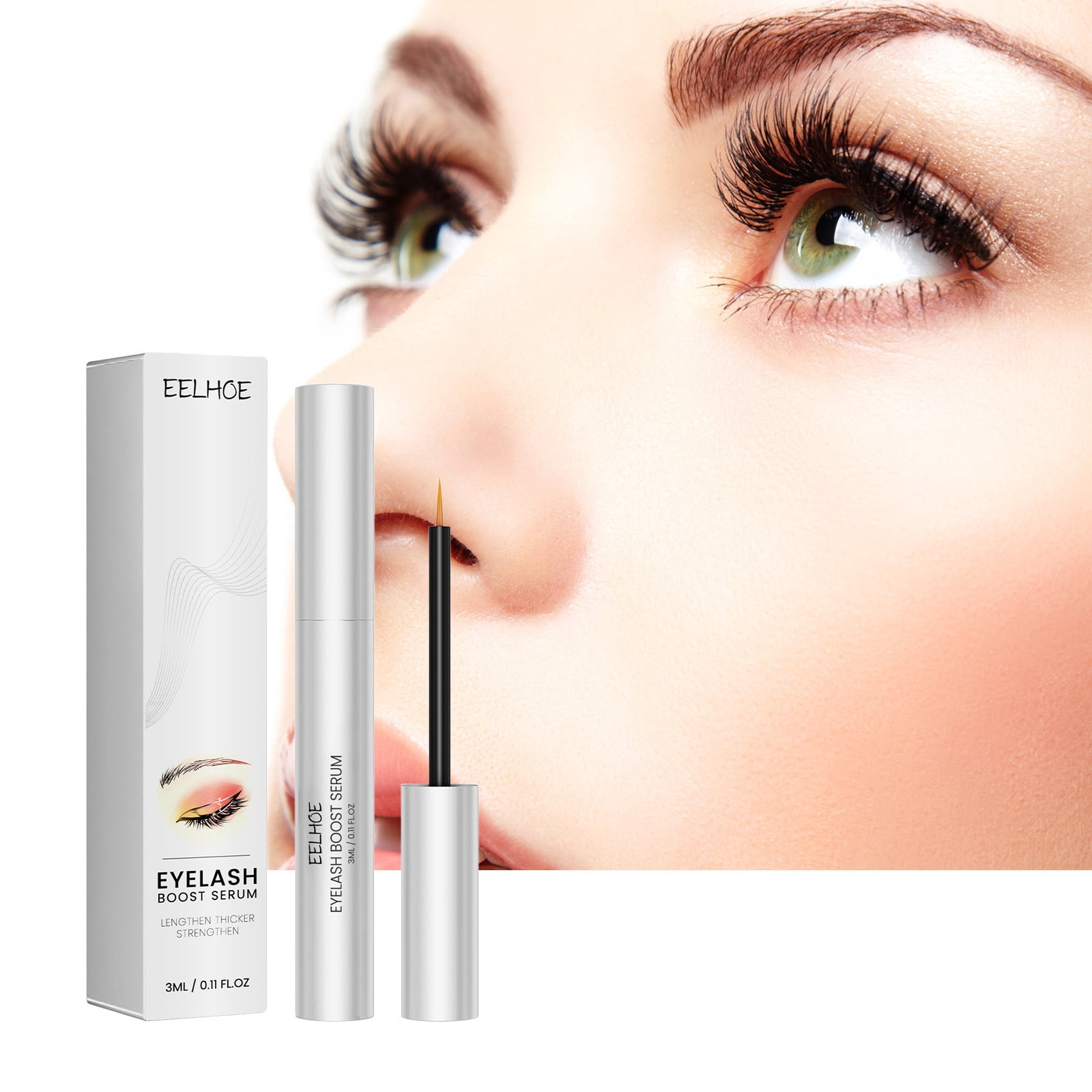 Mascara liquid, naturally beautiful, slender, gentle, thick, dark ...