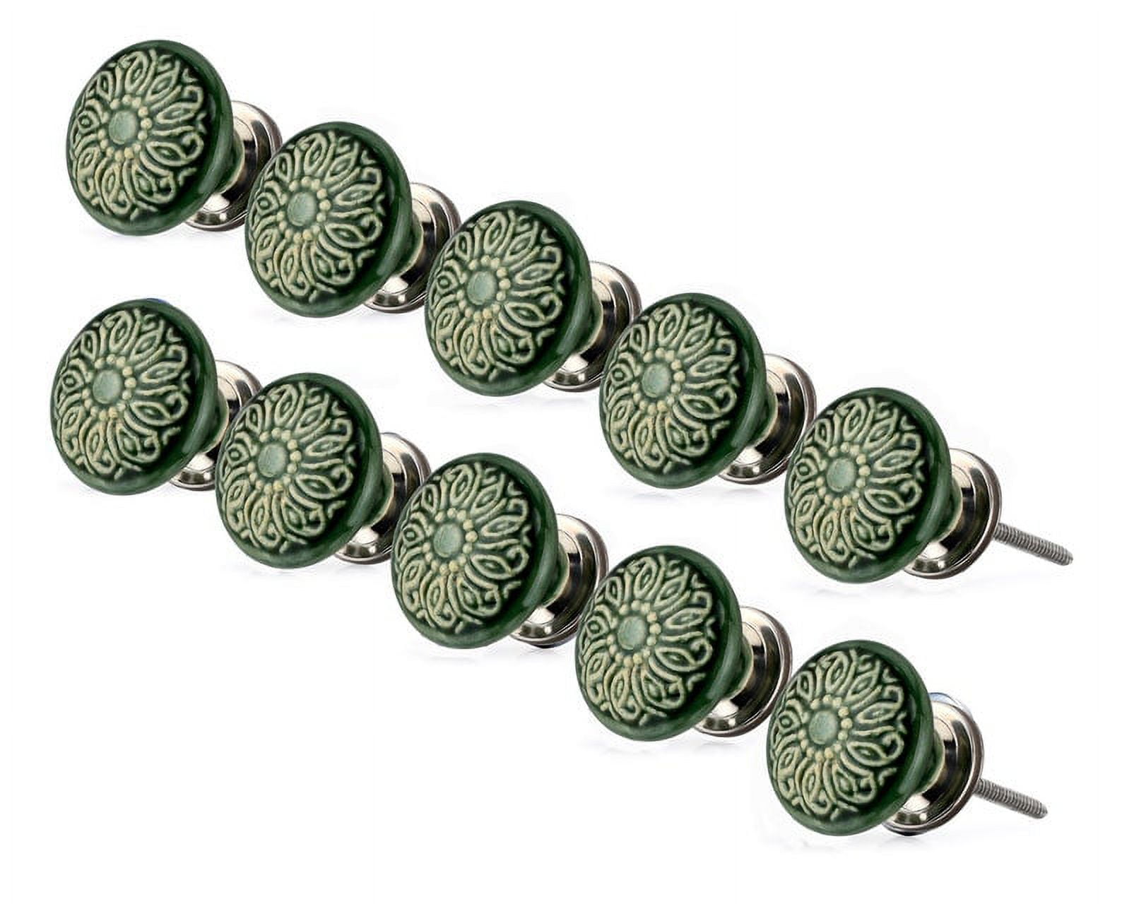 Mascot Hardware Ceramic Knobs, Candlenut Red Decorative Ceramic Knob ...