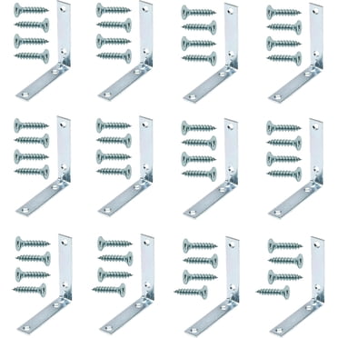 1-1/2 in. x 1-1/2 in. Inside Corner Brace, Steel, Zinc Plated (4 Pack ...