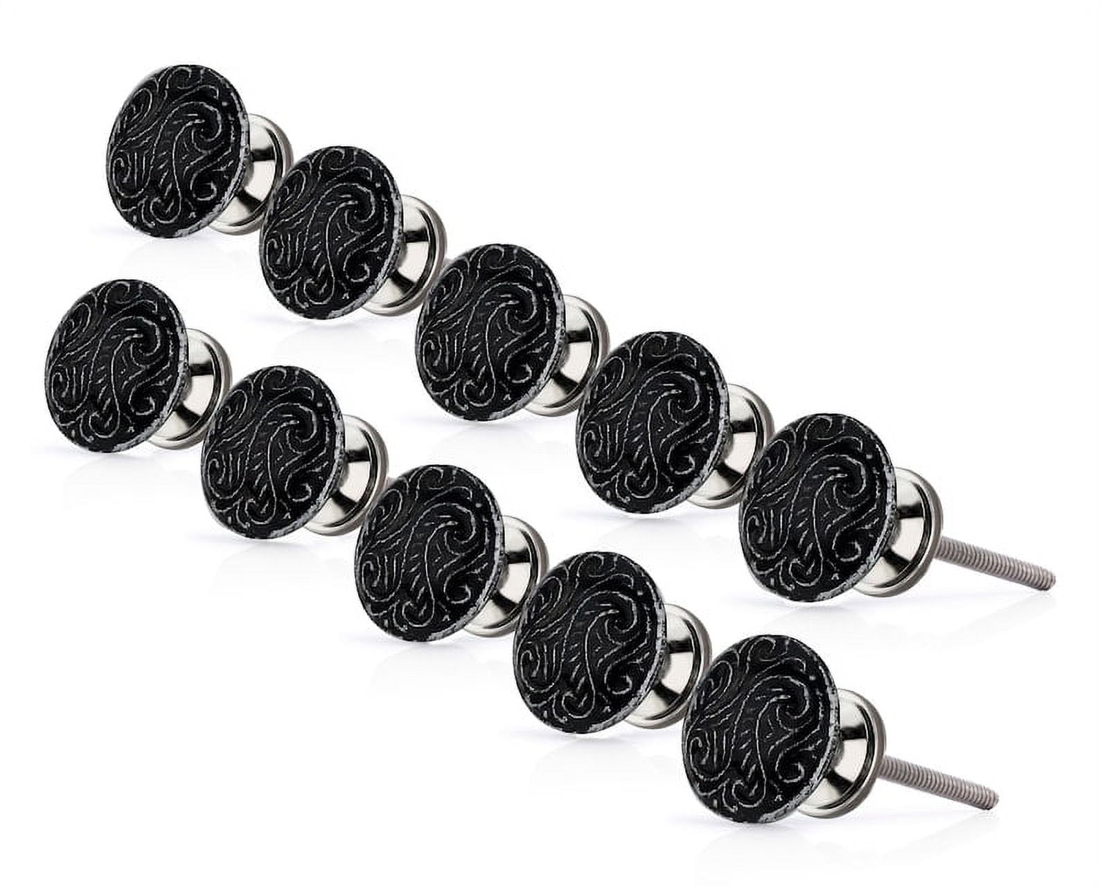 Mascot Hardware Designer Waves 1.30 In. Round Cabinet Knob - Pack of 10 ...