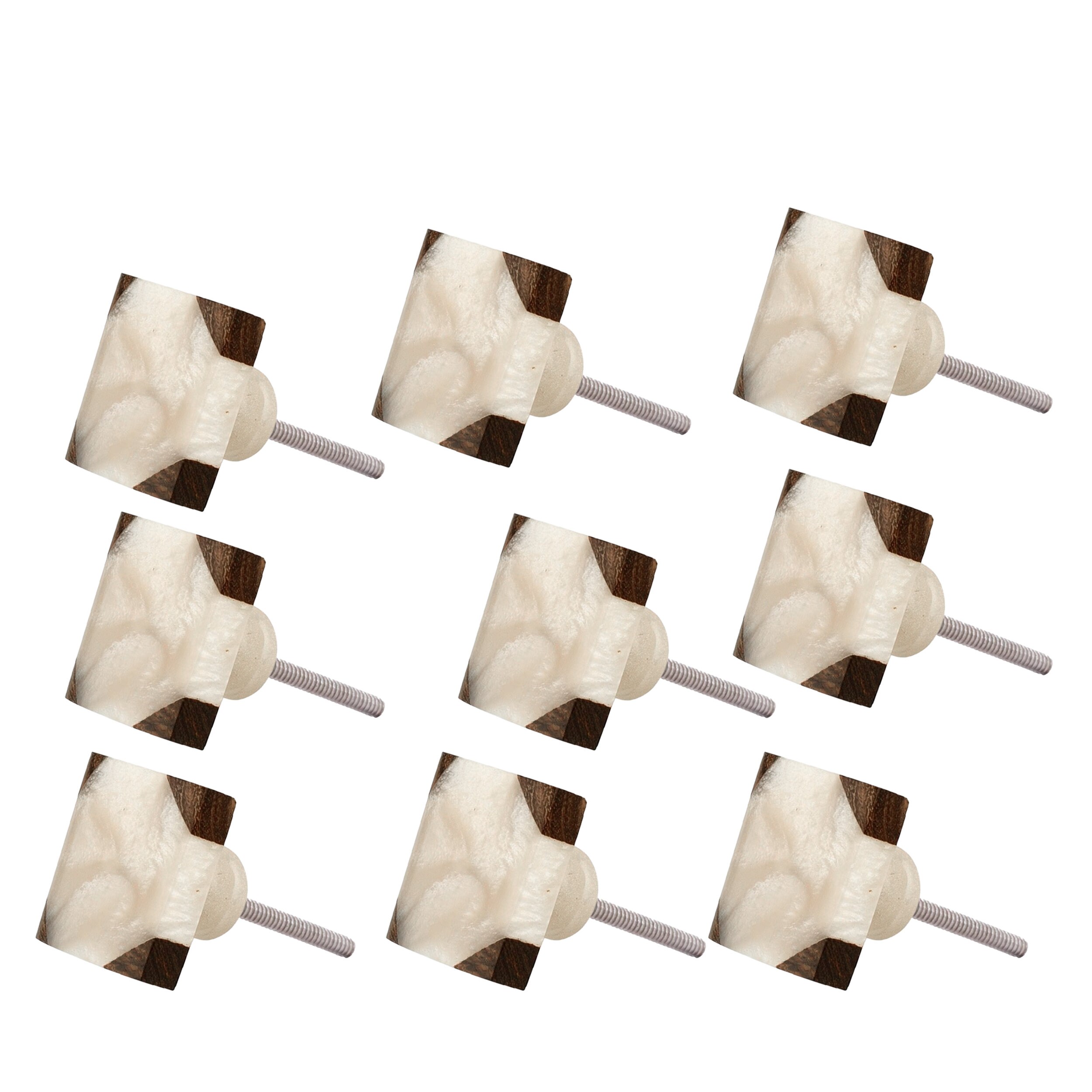 Mascot Hardware Frosted Timber Corner 1-1/2 In. (38 Mm) Peach & Brown ...