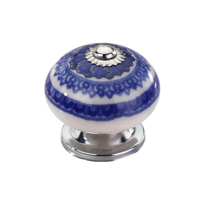 Mascot Hardware Modesto Effect Blue Designer Cabinet Knob (Pack Of 10 ...