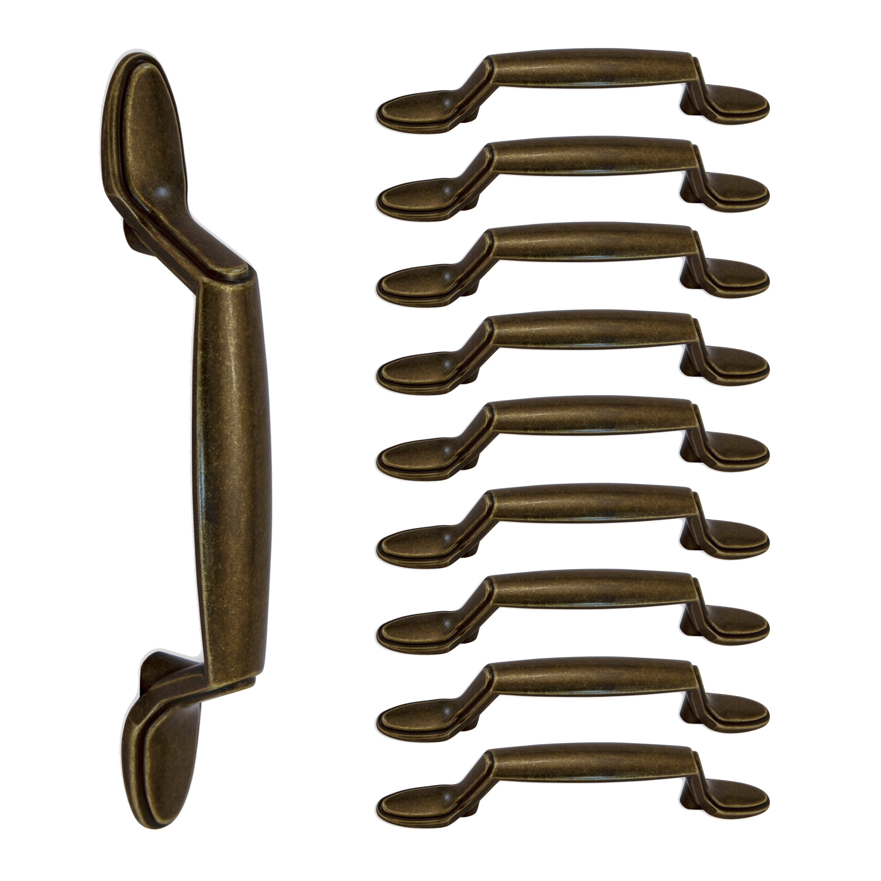 Mascot Hardware Spoon Footed 3 In. (76Mm) Antique Brass Drawer Pull ...