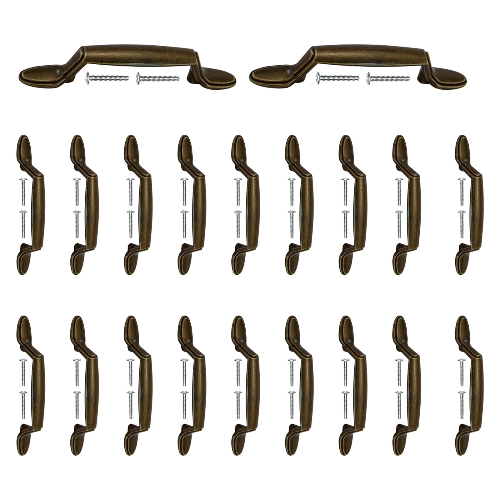 Mascot Hardware Spoon Footed 3 In. (76Mm) Antique Brass Drawer Pull ...