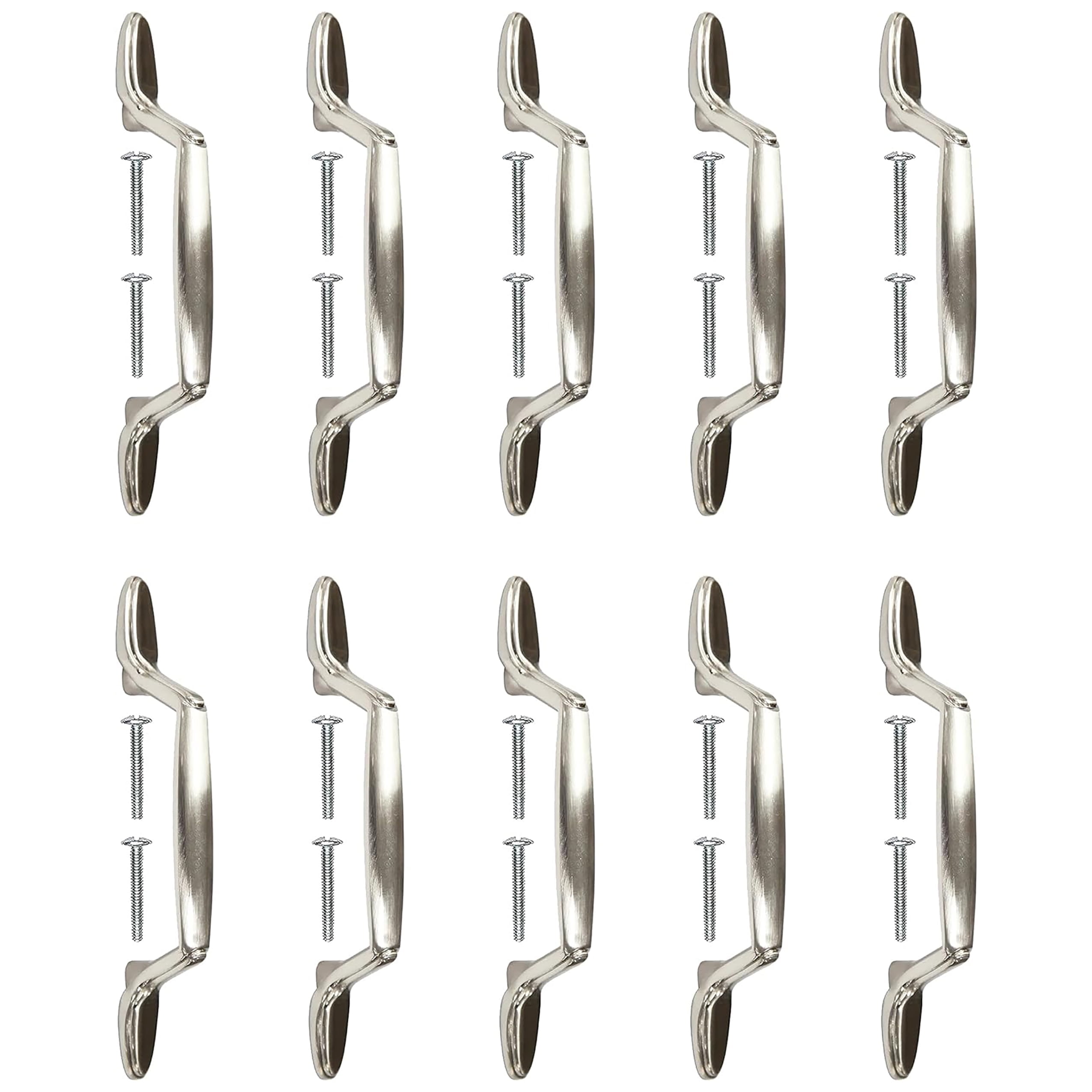 Mascot Hardware Spoon Footed 3 In. (76Mm) Satin Nickel Drawer Pull ...