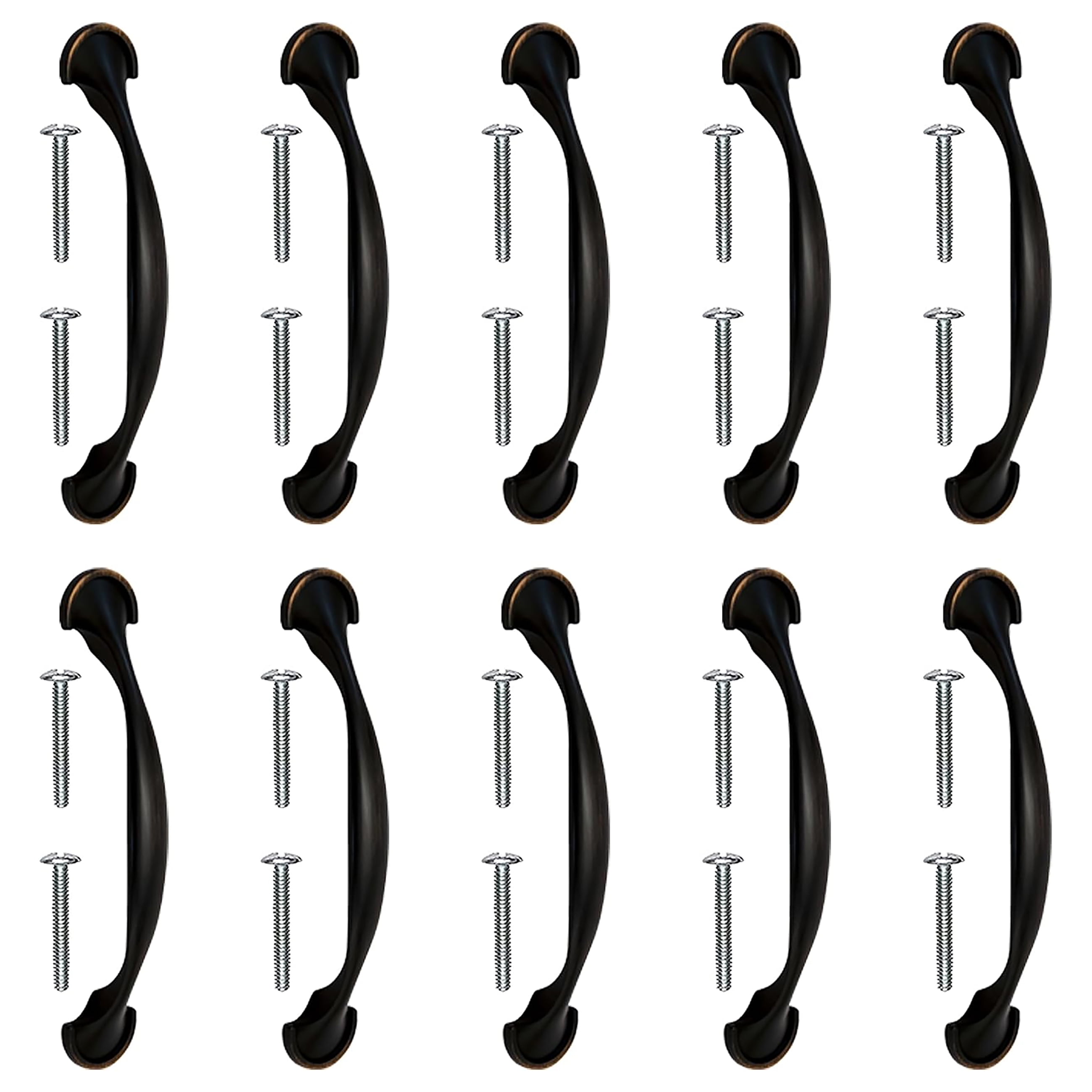 Mascot Hardware Wide Footed 3 In. (76Mm) Oil Rubbed Bronze Drawer Pull ...