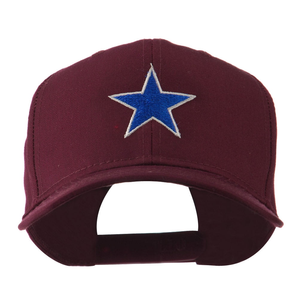 Mascot of Star with Outline Embroidered Cap - Maroon OSFM - Walmart.com