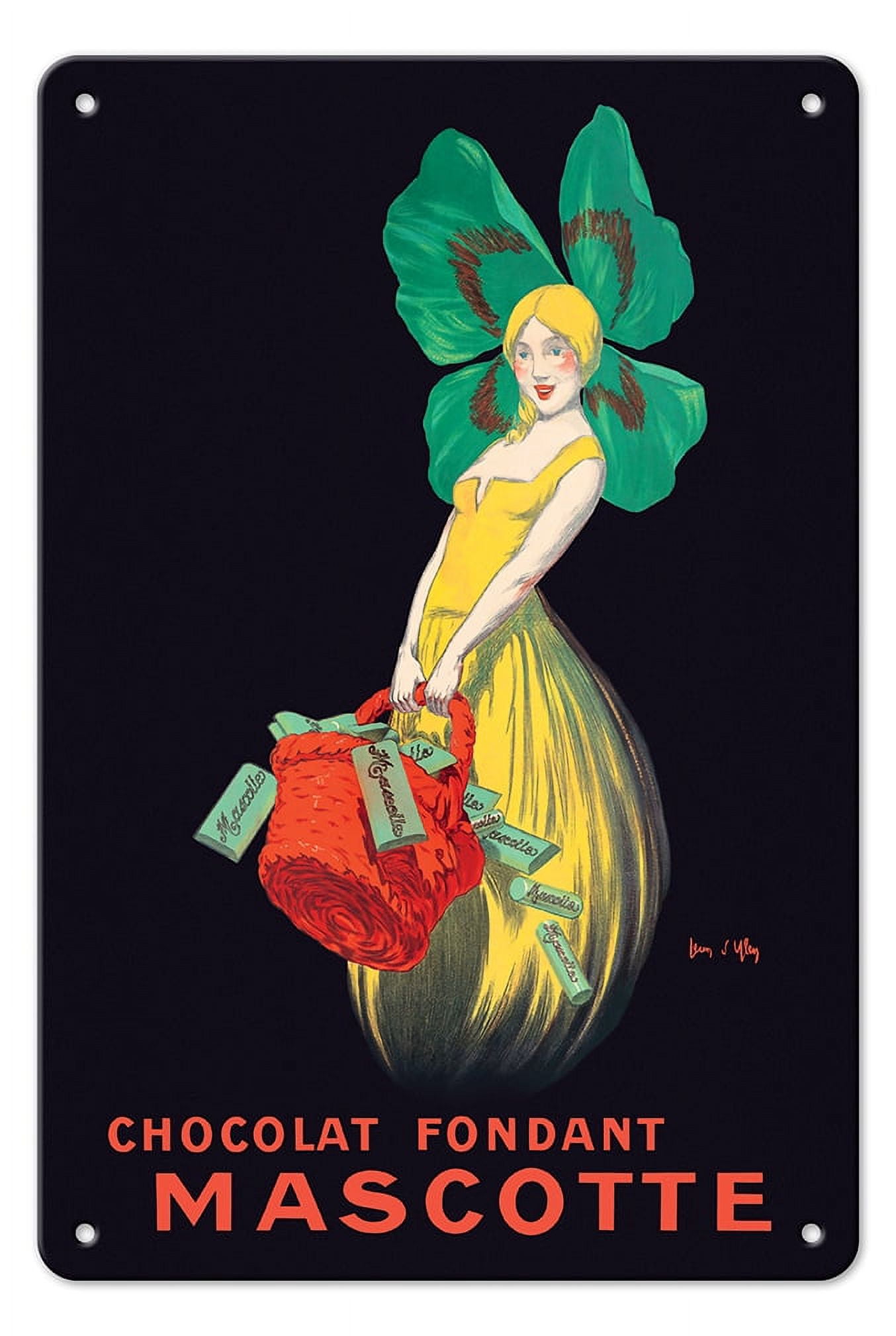 Mascotte Chocolate Fondant - Vintage French Advertising Poster by Jean ...