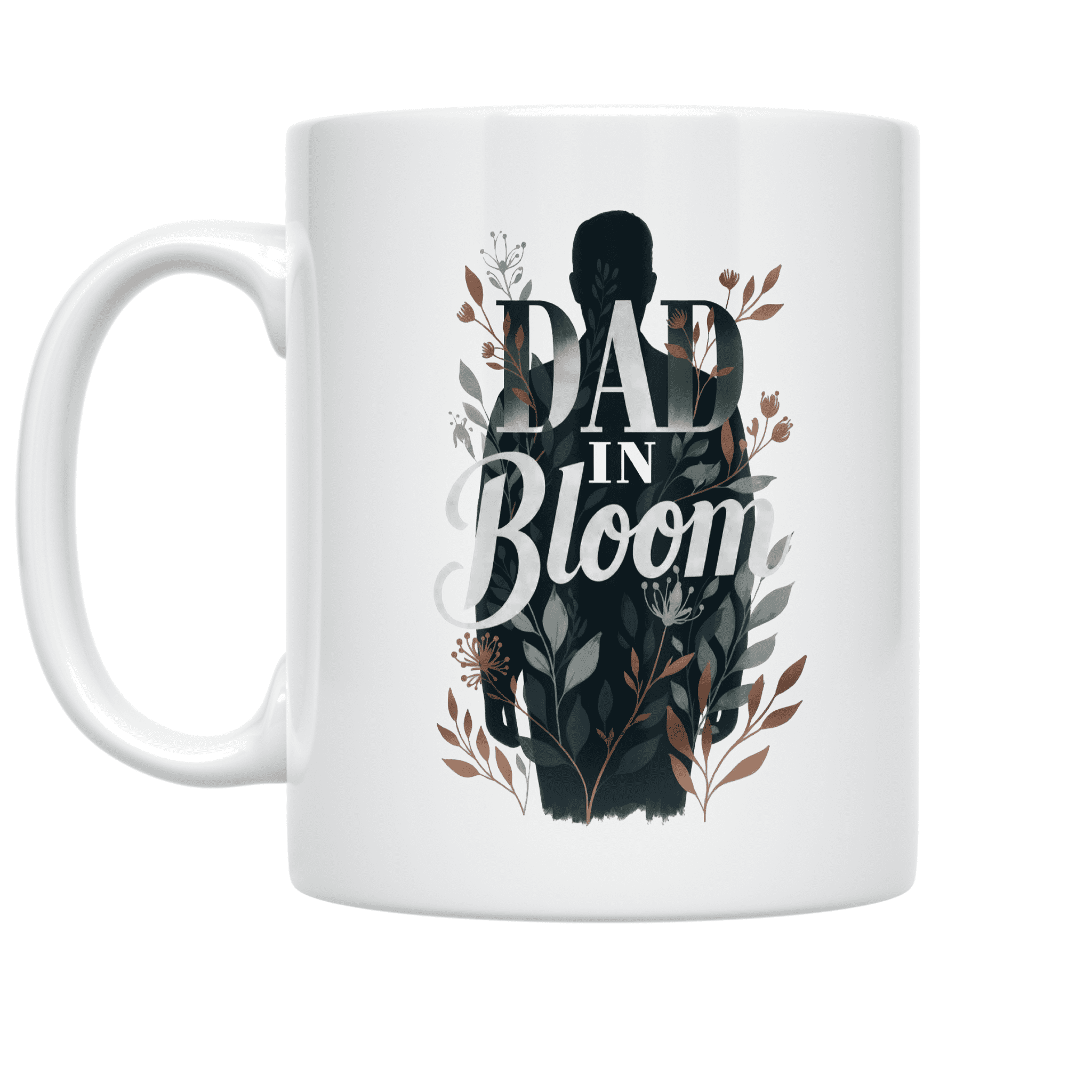 Masculine Floral Art - Dad - 11 oz Ceramic Coffee Mug - Walmart.com
