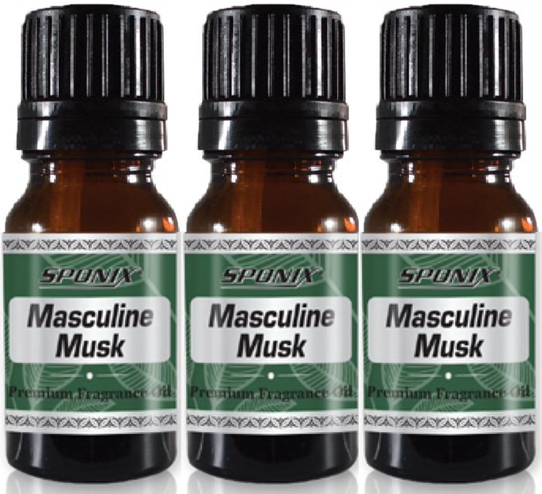 Masculine Musk Fragrance Oil 10 ml / 0.33 oz - Pack of 3 - 100% Pure ...