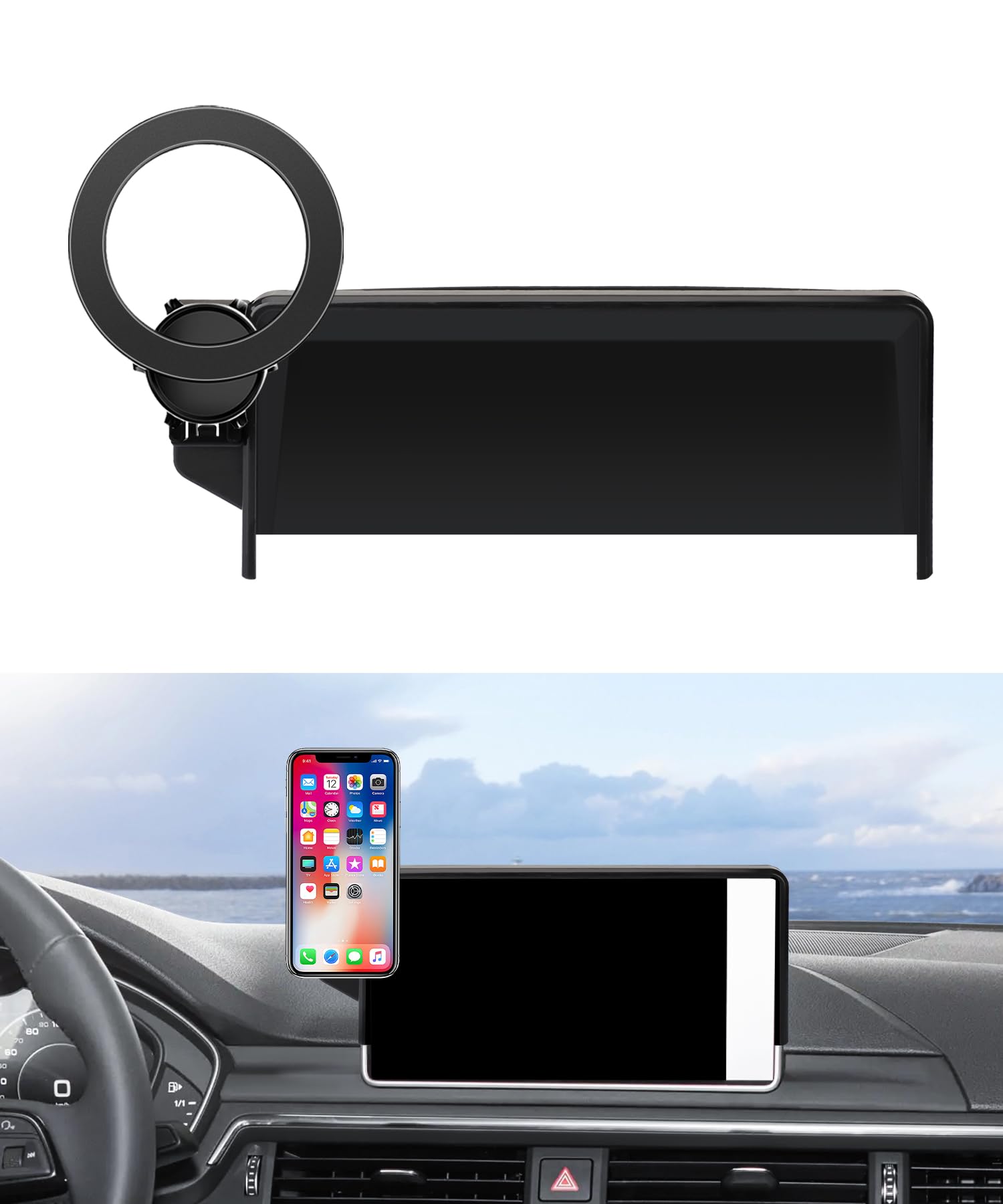 MaserWeller Car Phone Holder for 2017-2019 Audi A4 Accessories / 2018 ...