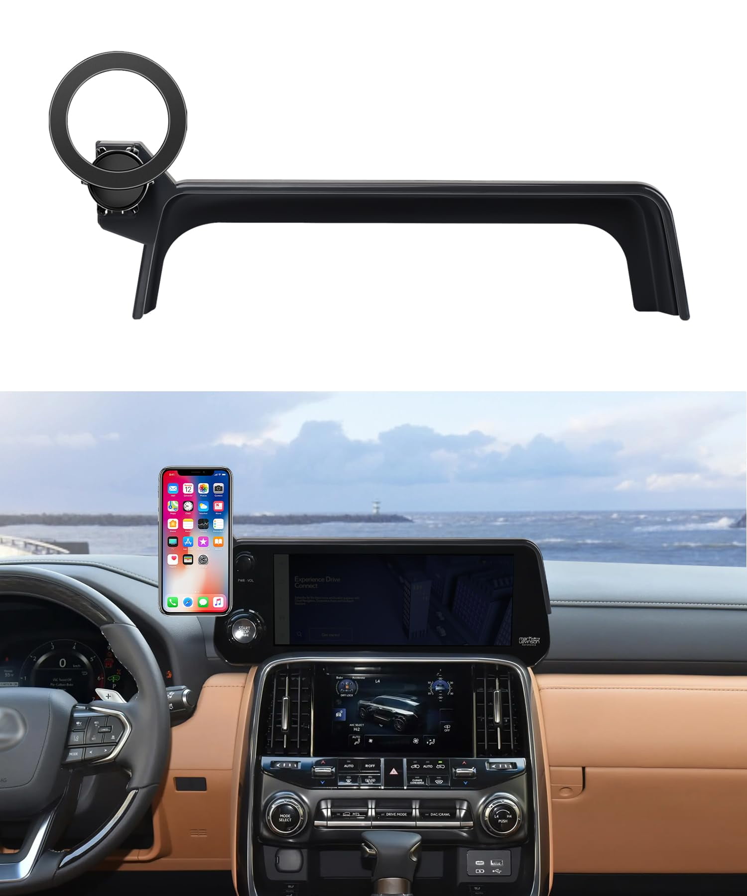 MaserWeller Car Phone Holder for 2022 2023 2024 Lexus LX600 Accessories ...