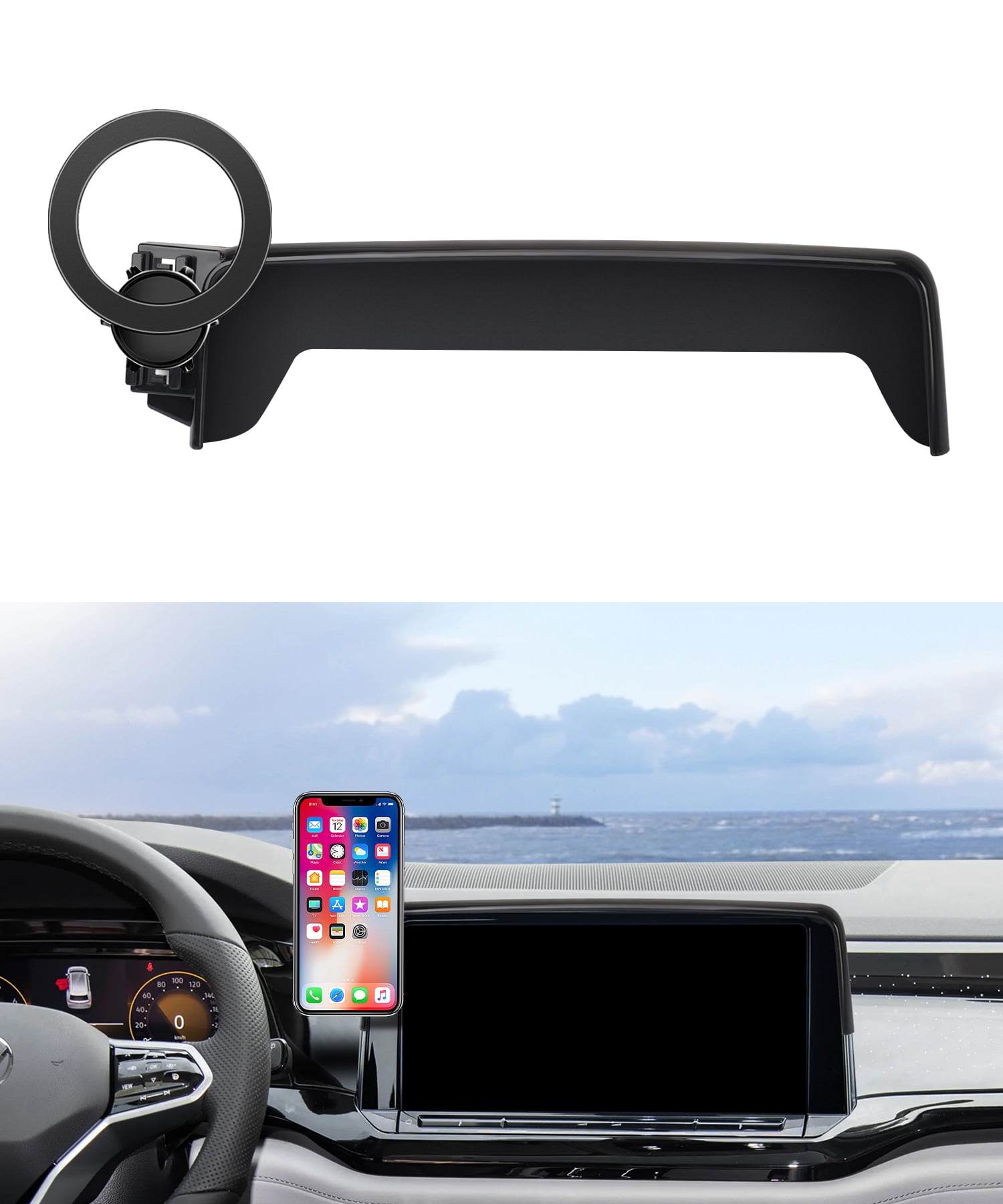 MaserWeller Car Phone Holder for 2024 2025 VW Atlas / VW Altas Cross ...