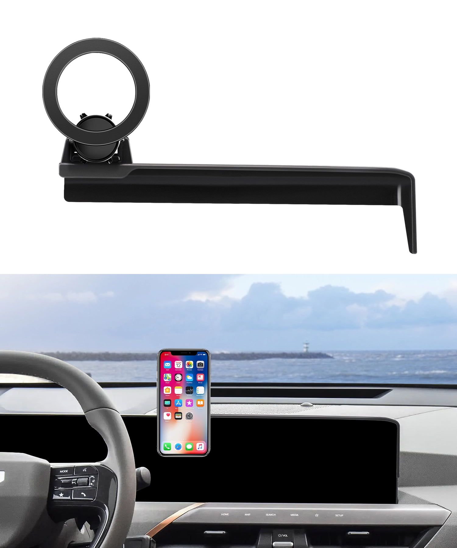 MaserWeller Car Phone Holder for 2024 KIA EV9 Accessories 12.3-Inch ...