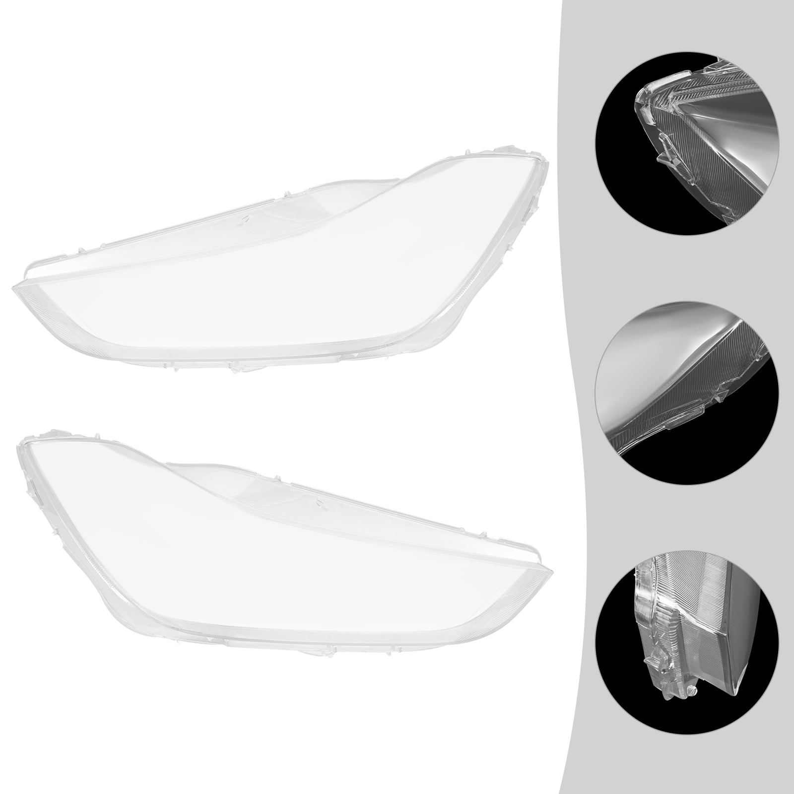 Maserati Ghibli 2014-2018 Clear PC Headlight Lens Covers, Left & Right ...
