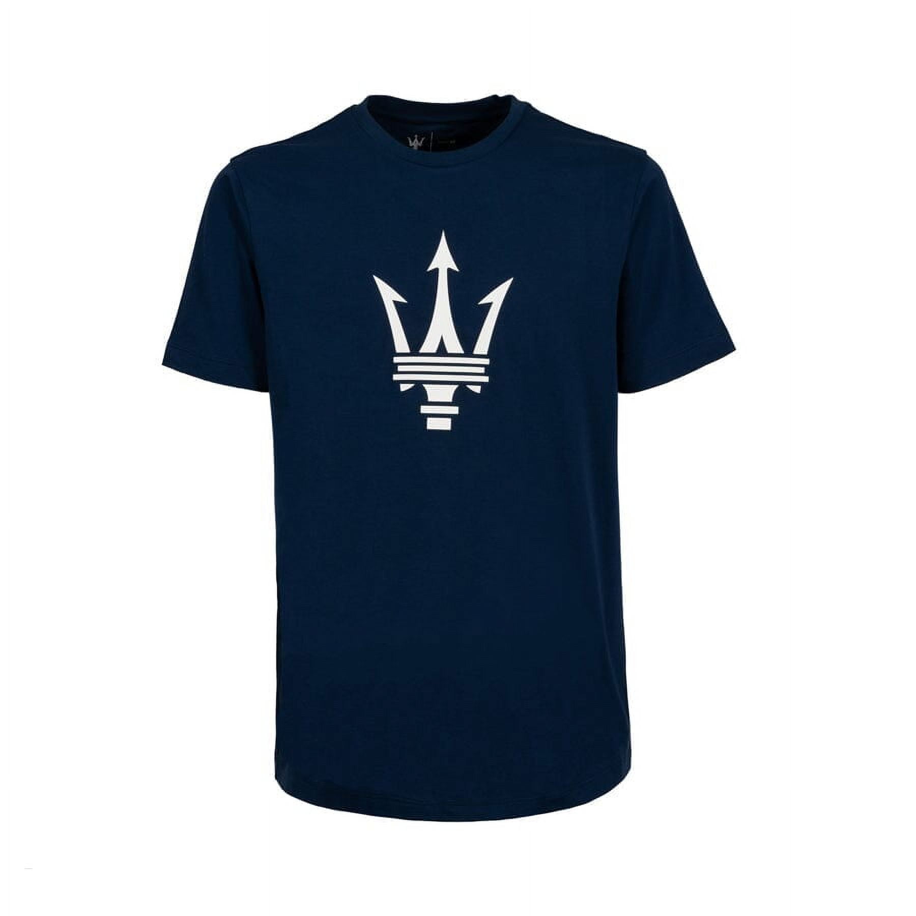 Maserati Large Logo Rubber Print T-Shirt - Black/Blue - Walmart.com