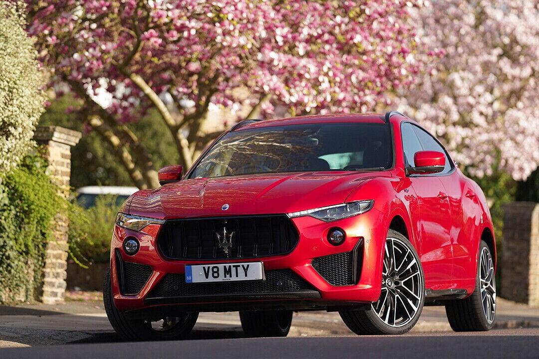 Maserati Levante Trofeo Red Family Car Wall Poster - 24x36 Inch Glossy ...