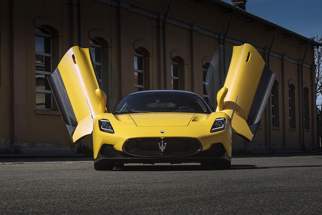 Maserati MC20 Luxury Yellow Car Art Home Decor - 24x36 Inch Glossy ...
