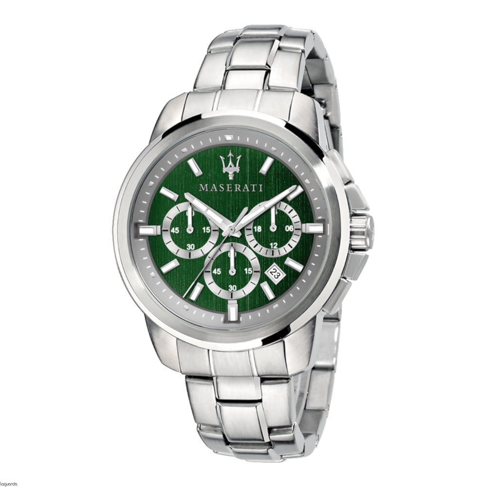 WATCH MASERATI STAINLESS STEEL GREEN SILVER MEN R8873621017 - Walmart.com