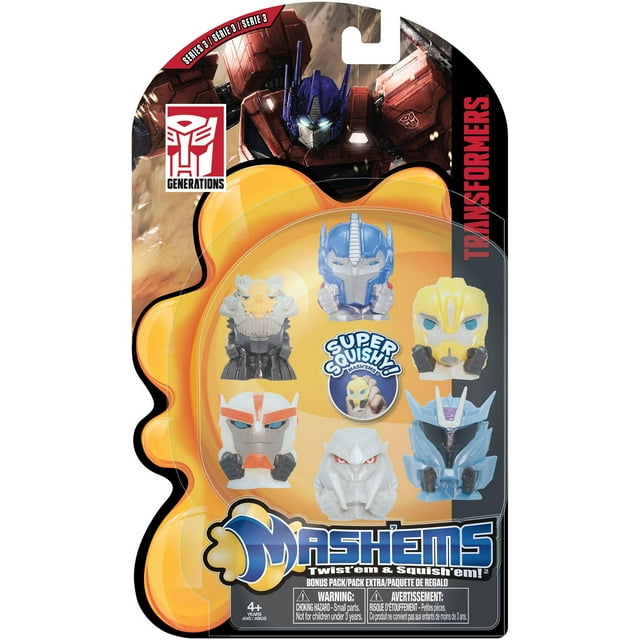 Mash'ems Transformers Value Pack - Squishy Collectible Twist Toys for ...