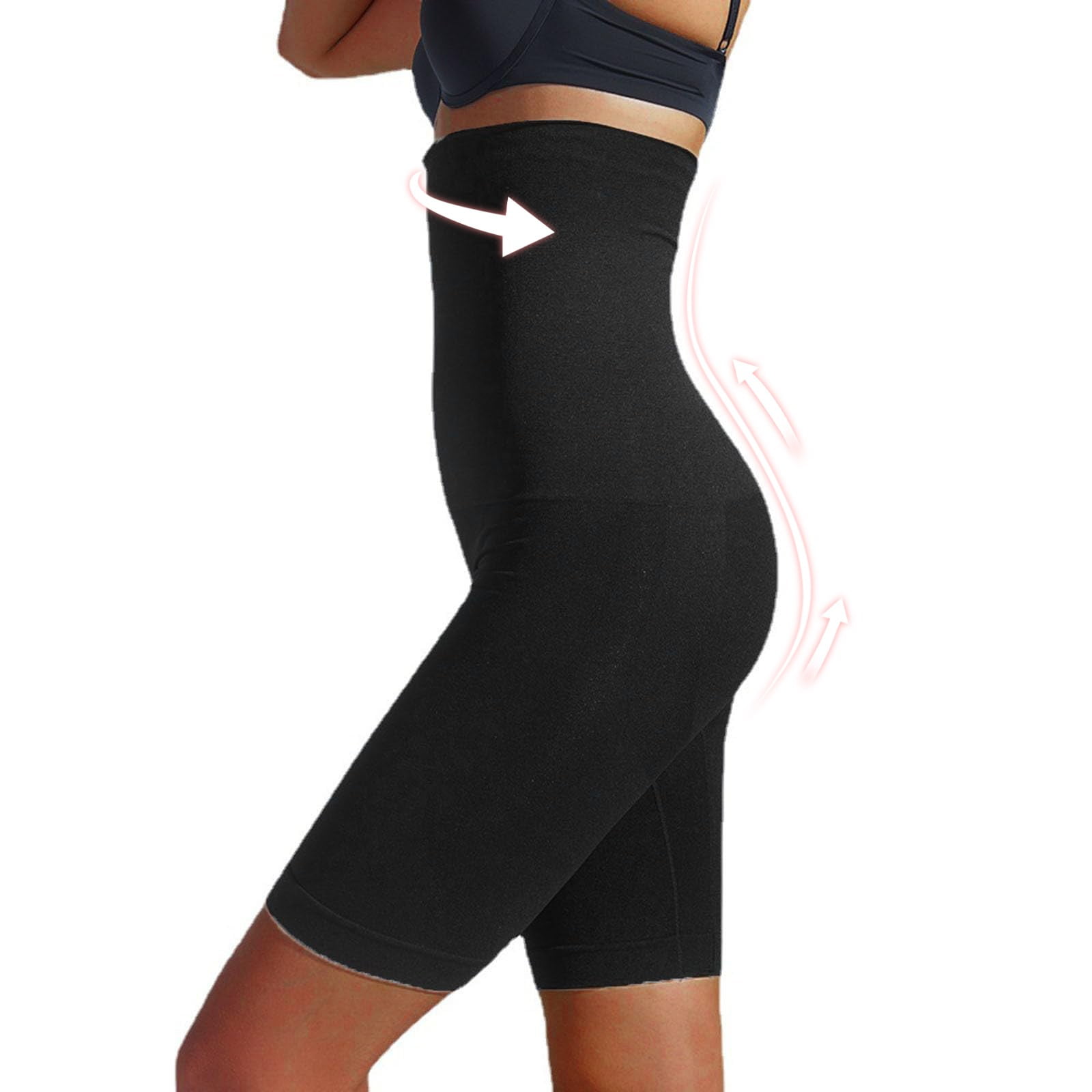 Mashaouyo Women's High Waisted Shaping Shorts Thigh Slimming Shaping ...