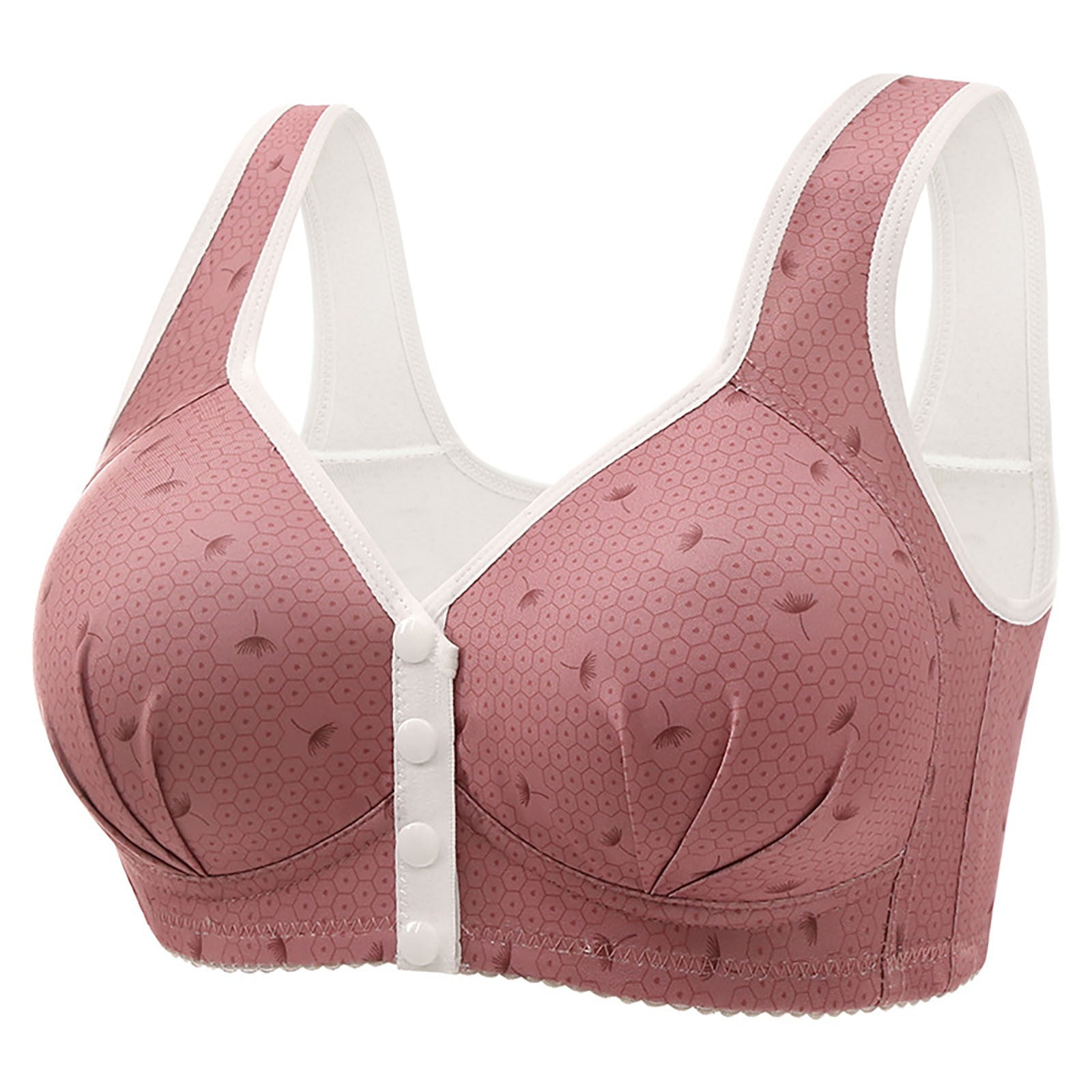 Mashaouyo Women's Push Up Bra Front Underwear For Elderly People Skin Friendly Comfortable Bras ...