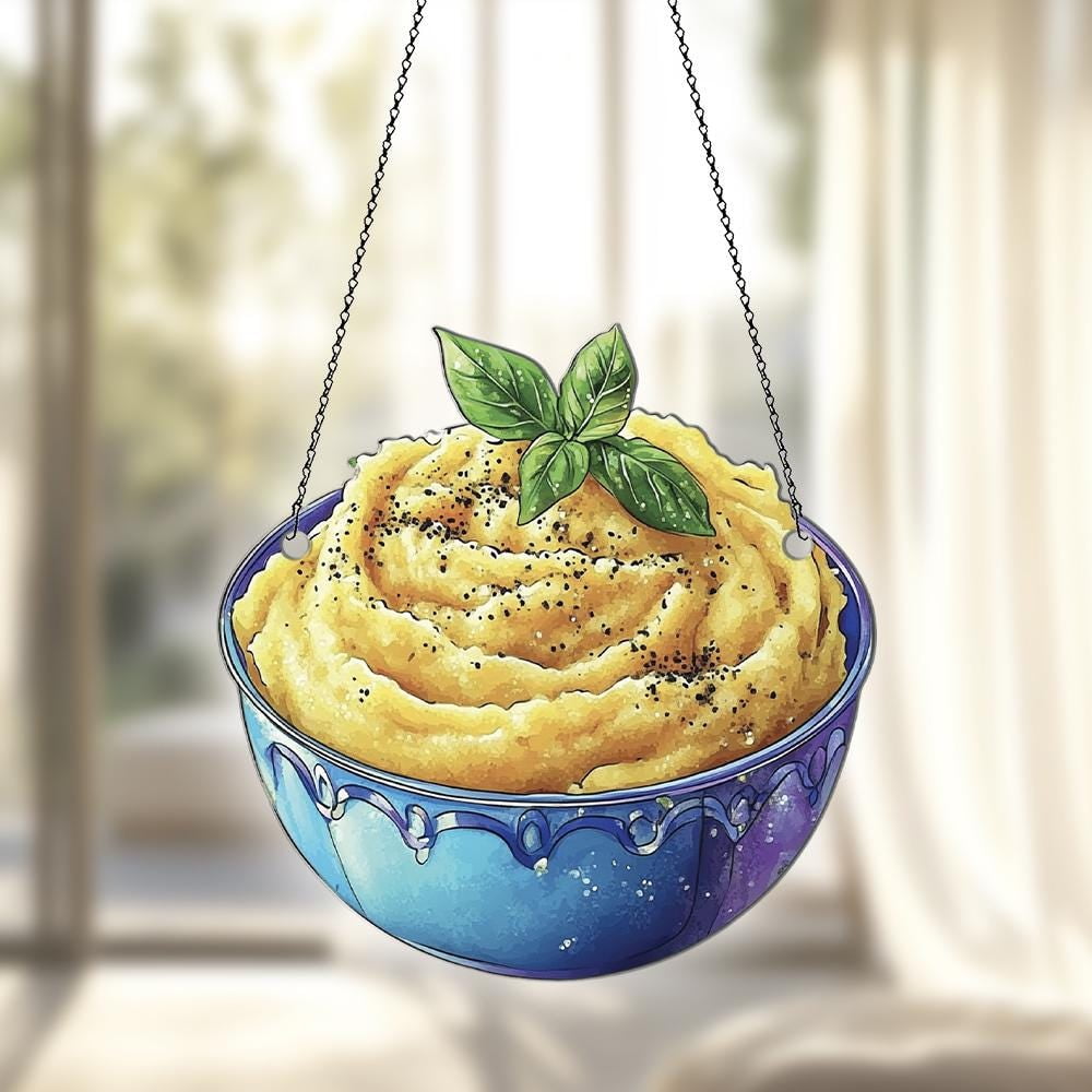 Mashed Potato Acrylic Suncatcher Window Hanging, Mashed Potato ...