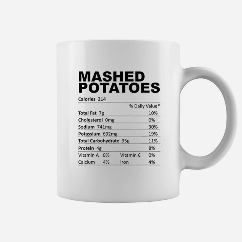 Mashed Potatoes Nutritional Facts Coffee Mug - Walmart.com