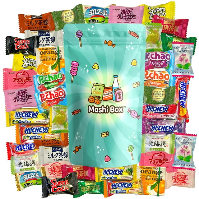 Mashi Box Japanese Candy AKF18 Variety Pack - 40 Pieces - Gummies ...