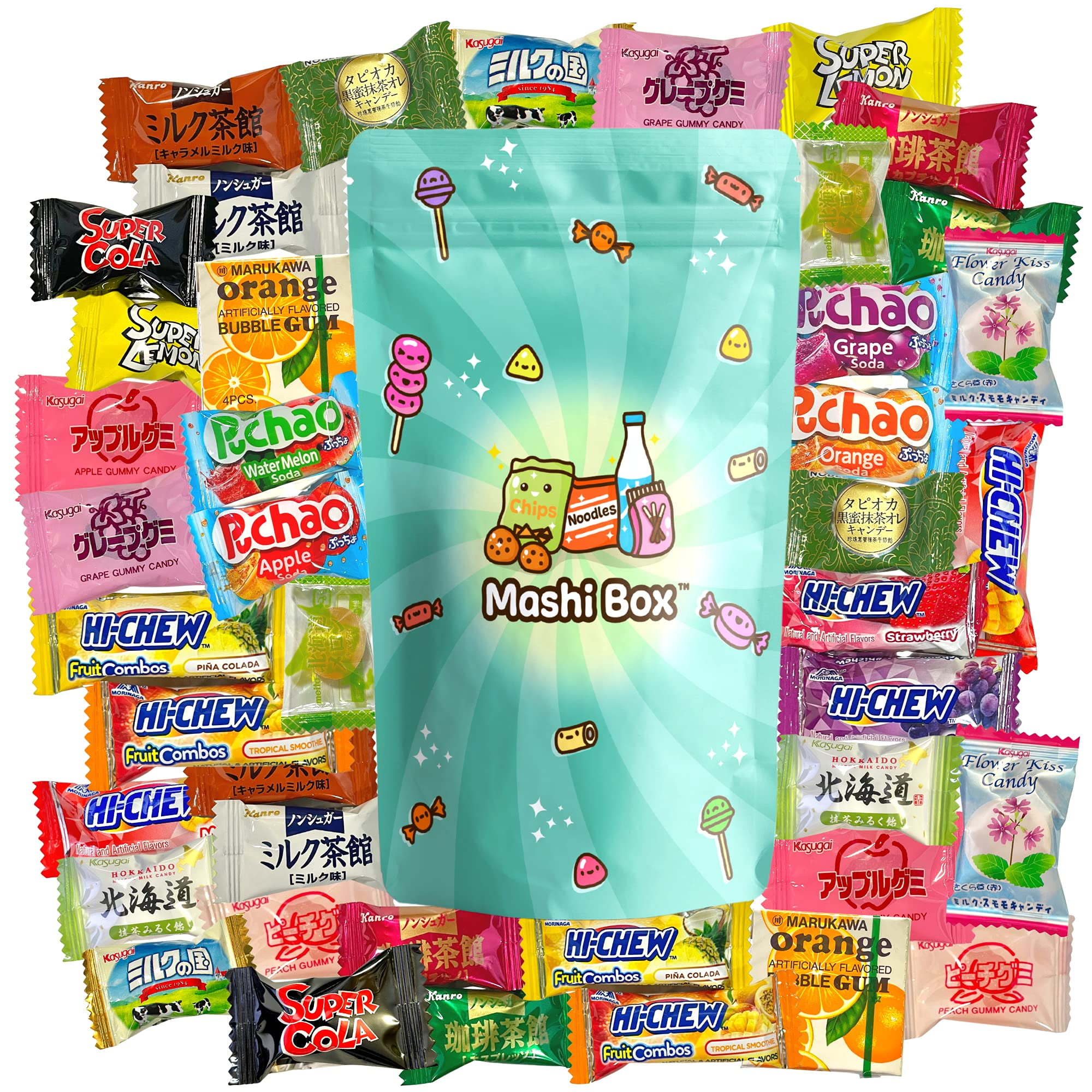 Mashi Box Japanese Candy SSF20 Variety Pack - 40 Pieces - Gummies ...
