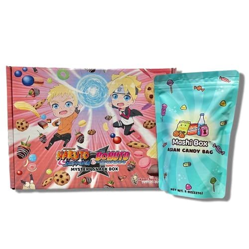 Mashi Box x Naruto Shippuden and Boruto Asian Snack Box with at Least 7 ...
